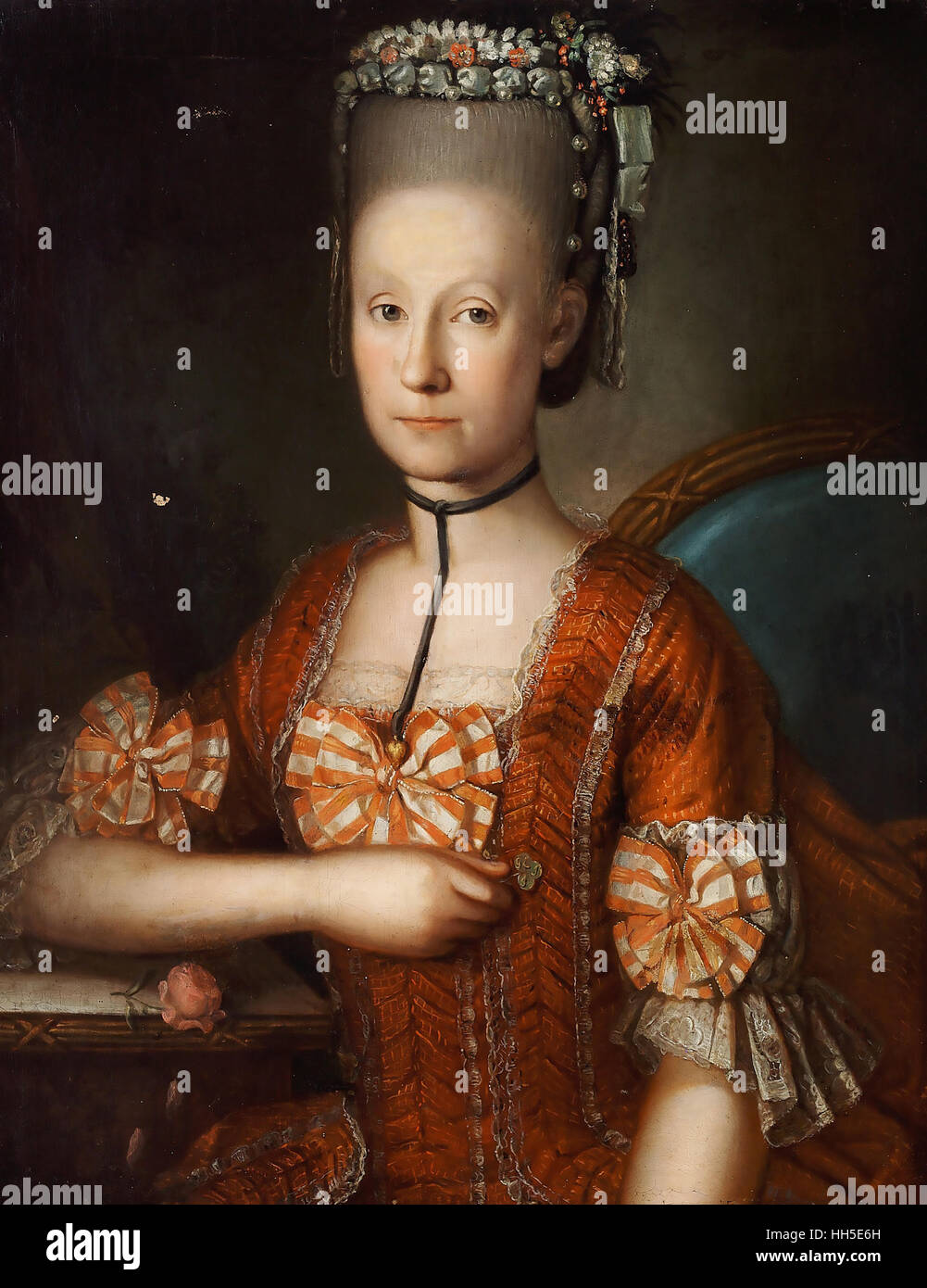 CHARLOTTE BADEN (1740-1824) Danish writer Stock Photo - Alamy
