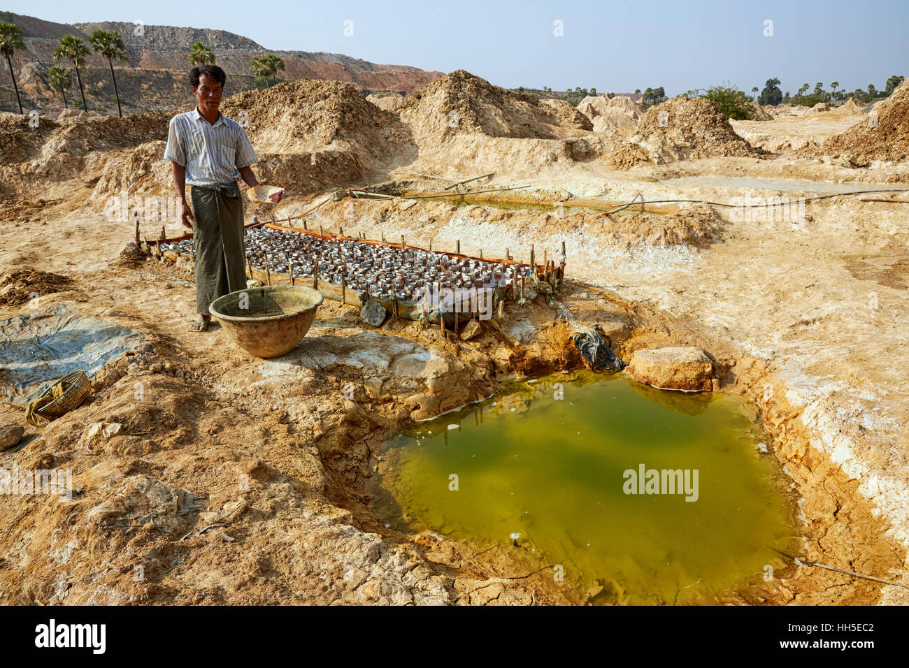 Copper Mining, Salingyi Township, Sagaing Region, Myanmar Stock Photo ...