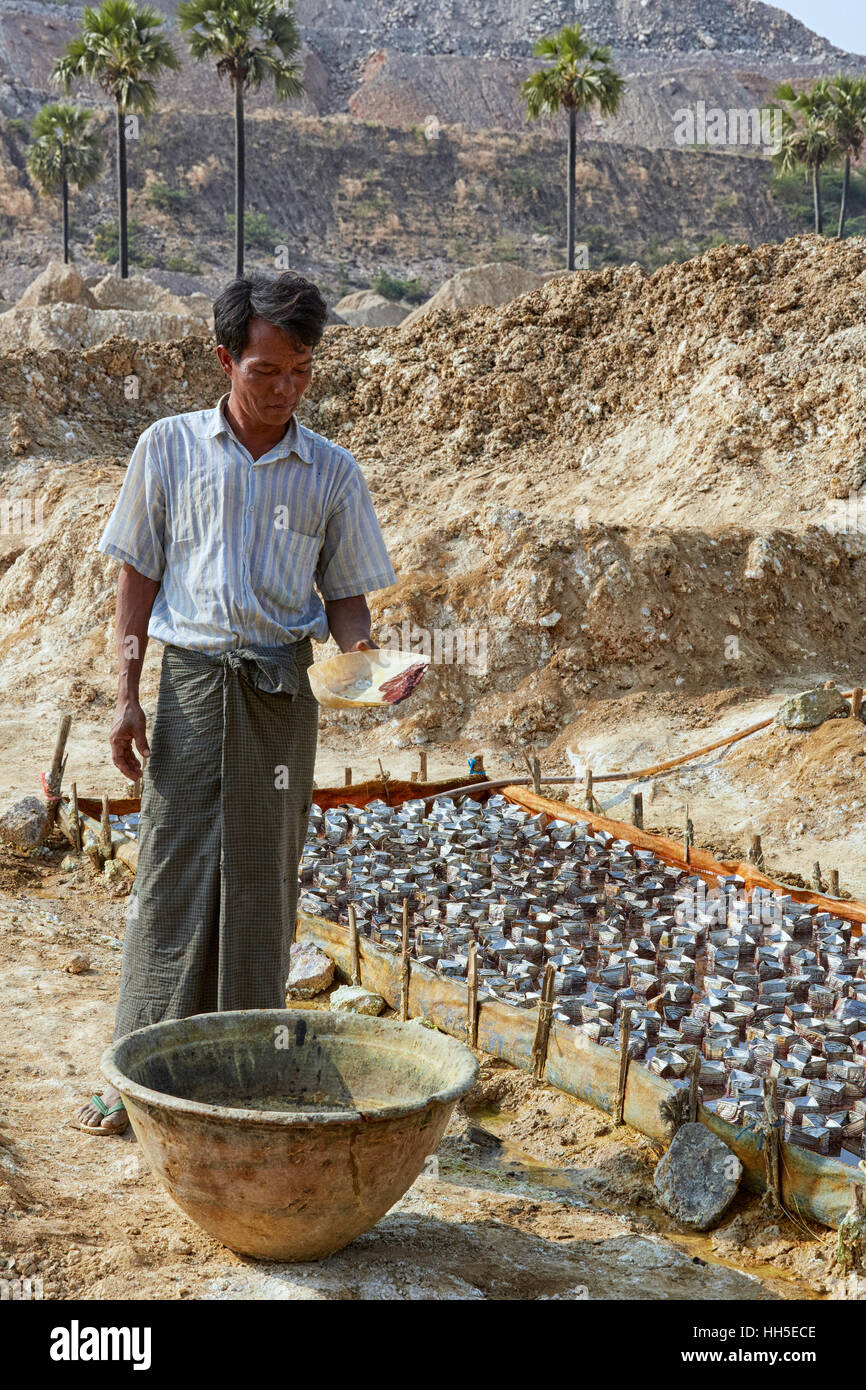 Copper Mining, Salingyi Township, Sagaing Region, Myanmar Stock Photo ...