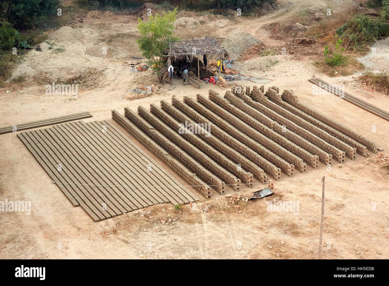 Brick Factory, Bagan, Myanmar Stock Photo - Alamy