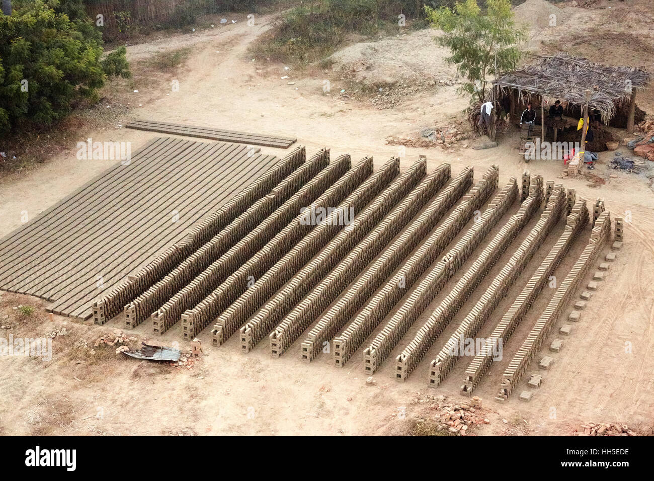 Brick Factory, Bagan, Myanmar Stock Photo - Alamy