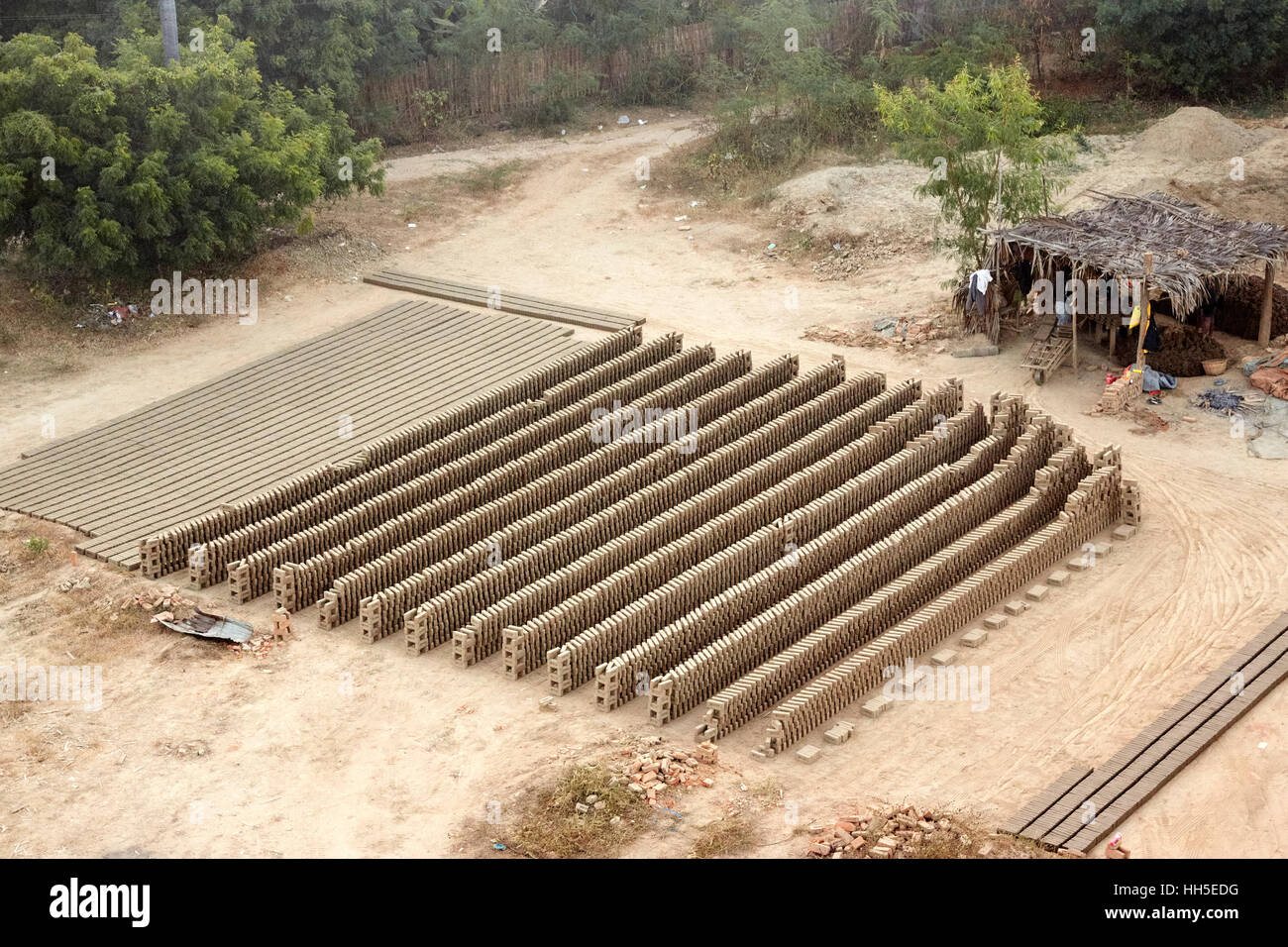 Brick Factory, Bagan, Myanmar Stock Photo - Alamy