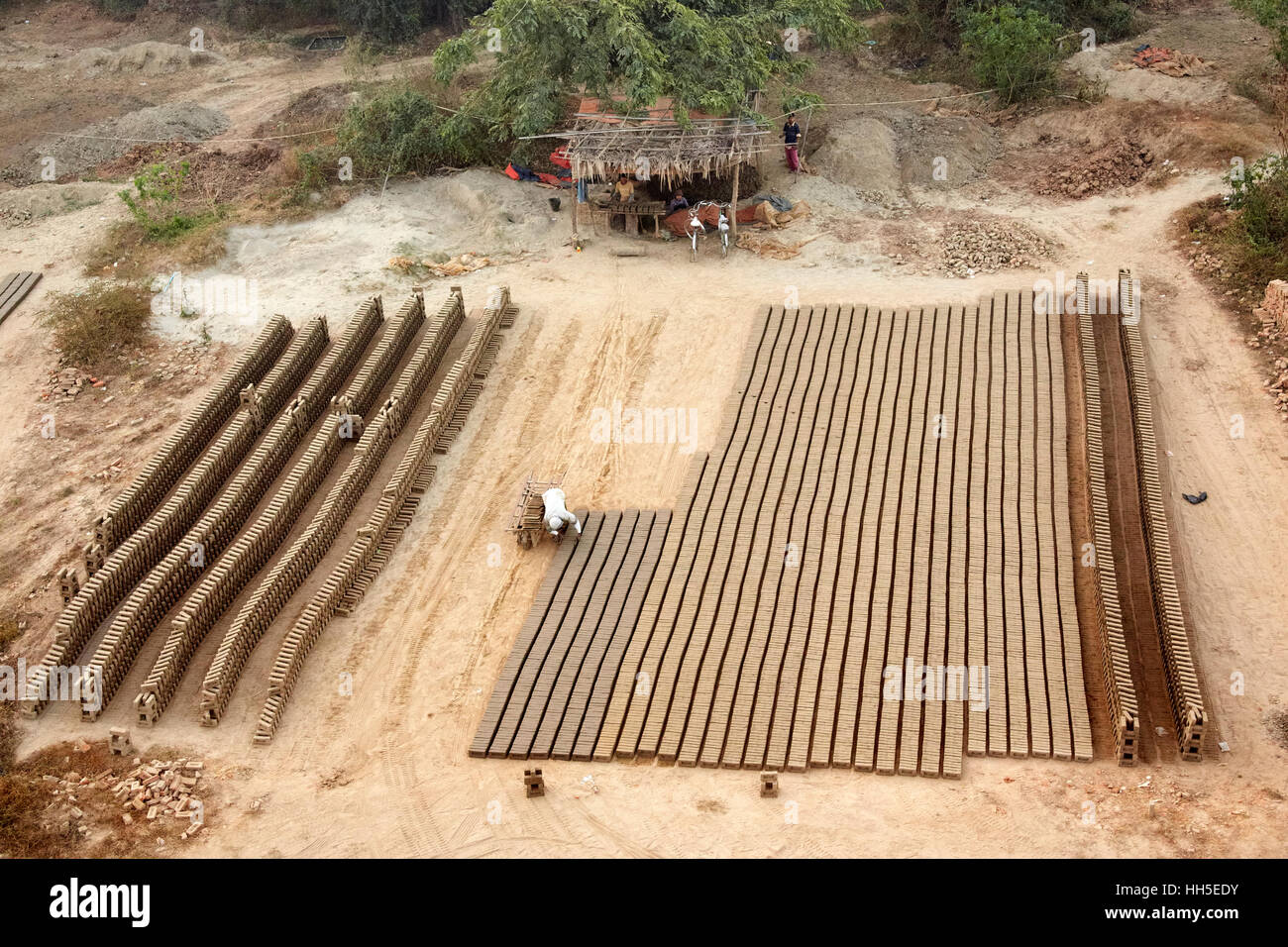 Brick Factory, Bagan, Myanmar Stock Photo - Alamy