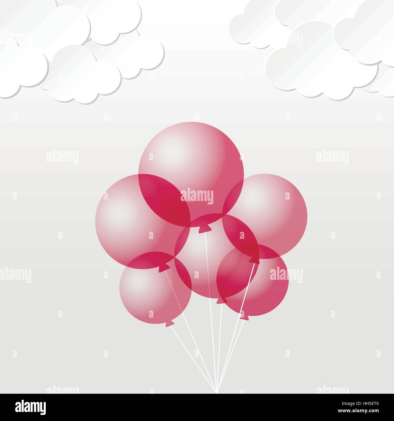Balloon white cloud in Stock Vector Images - Alamy