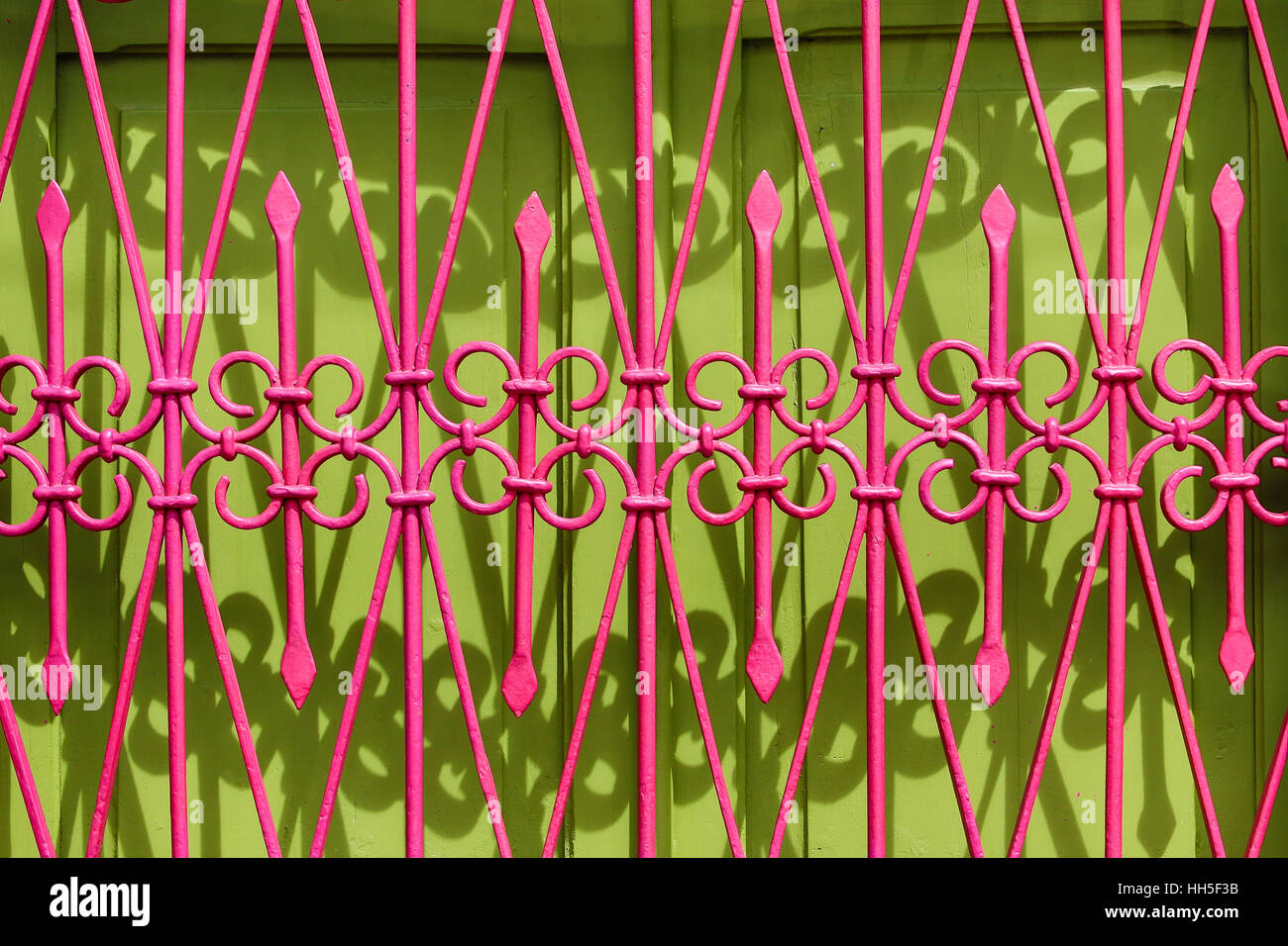 Colorful security grate to a window Guatape Colombia Stock Photo - Alamy