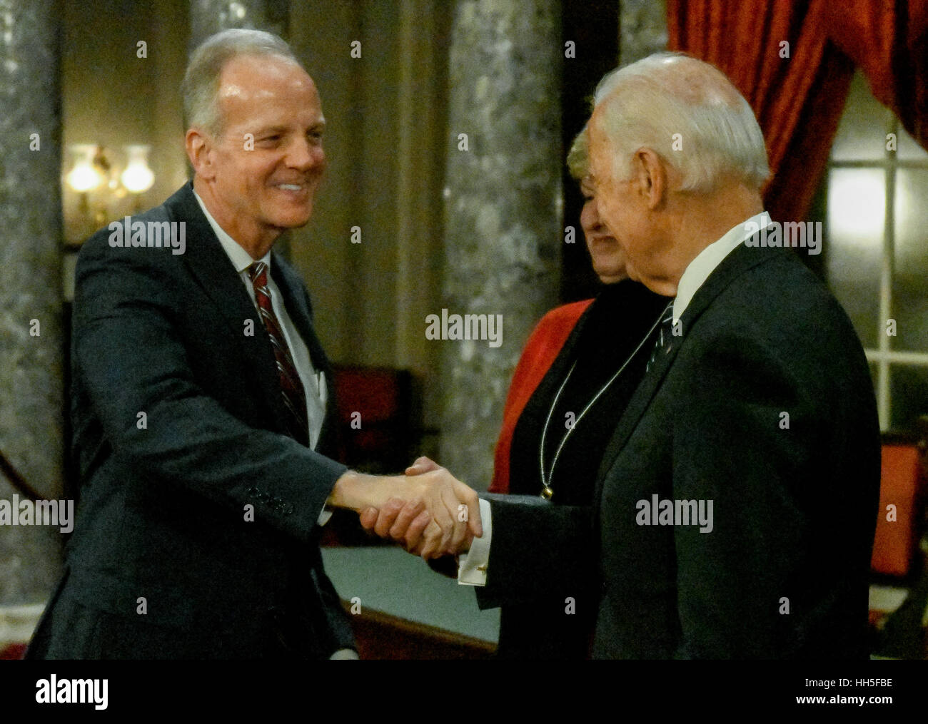 Washington, DC. USA, 3rd January 2017 Senator Jerry Moran (R-KS) is ...