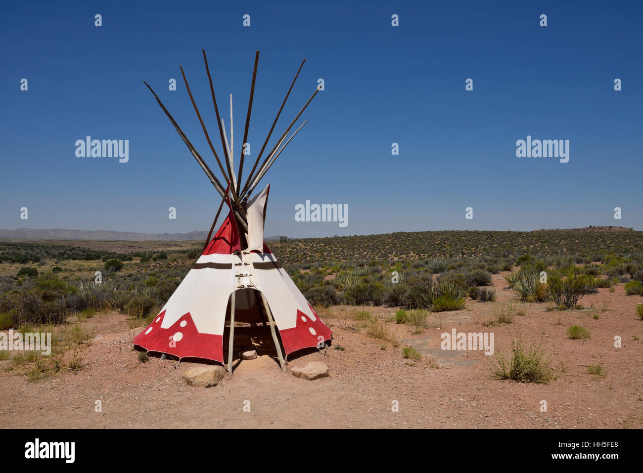 Tepee near the western rim of the Grand Canyon Arizona Stock Photo - Alamy