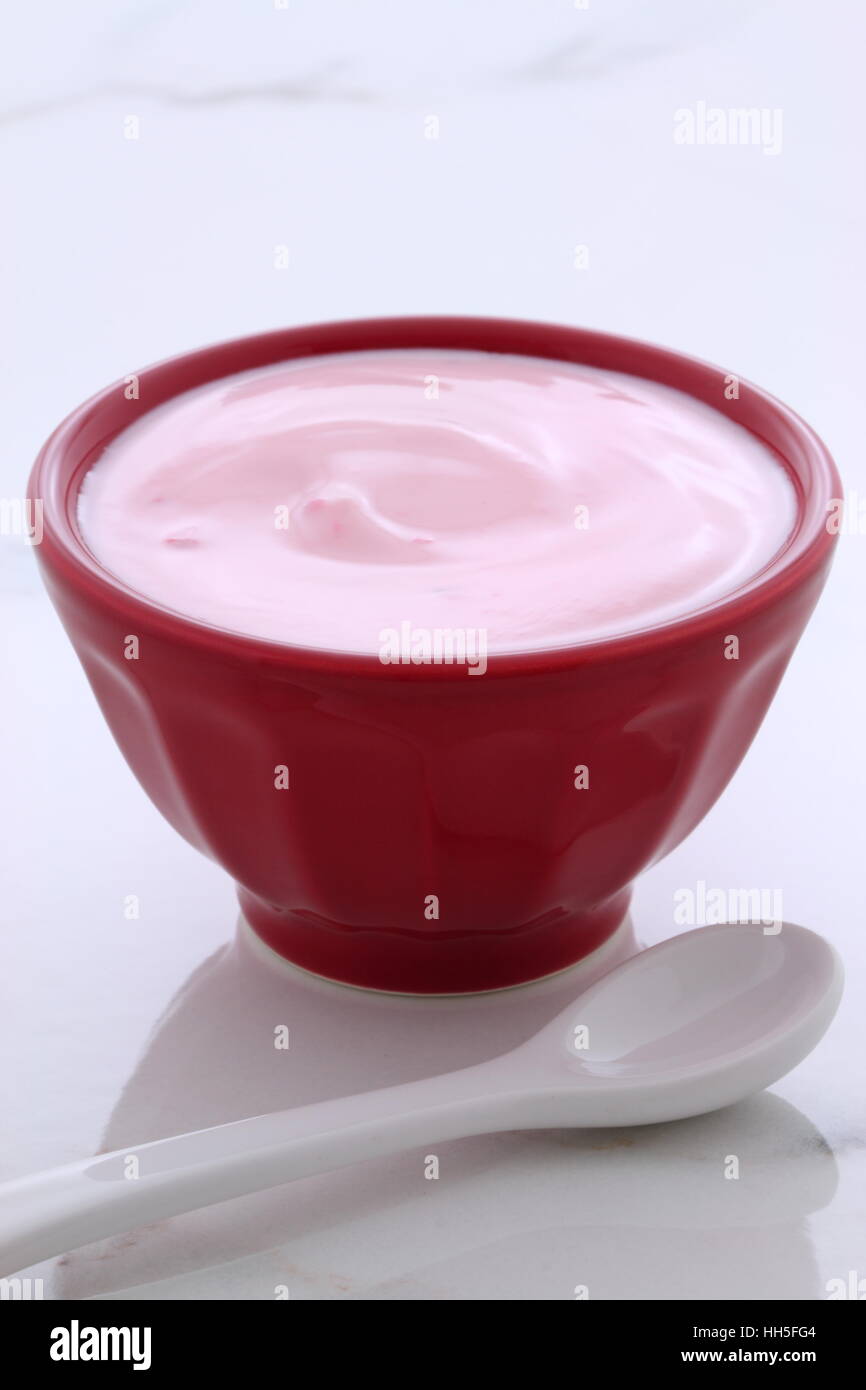 Artisan slow churned Greek strawberry yogurt, with lots of fruit and ...