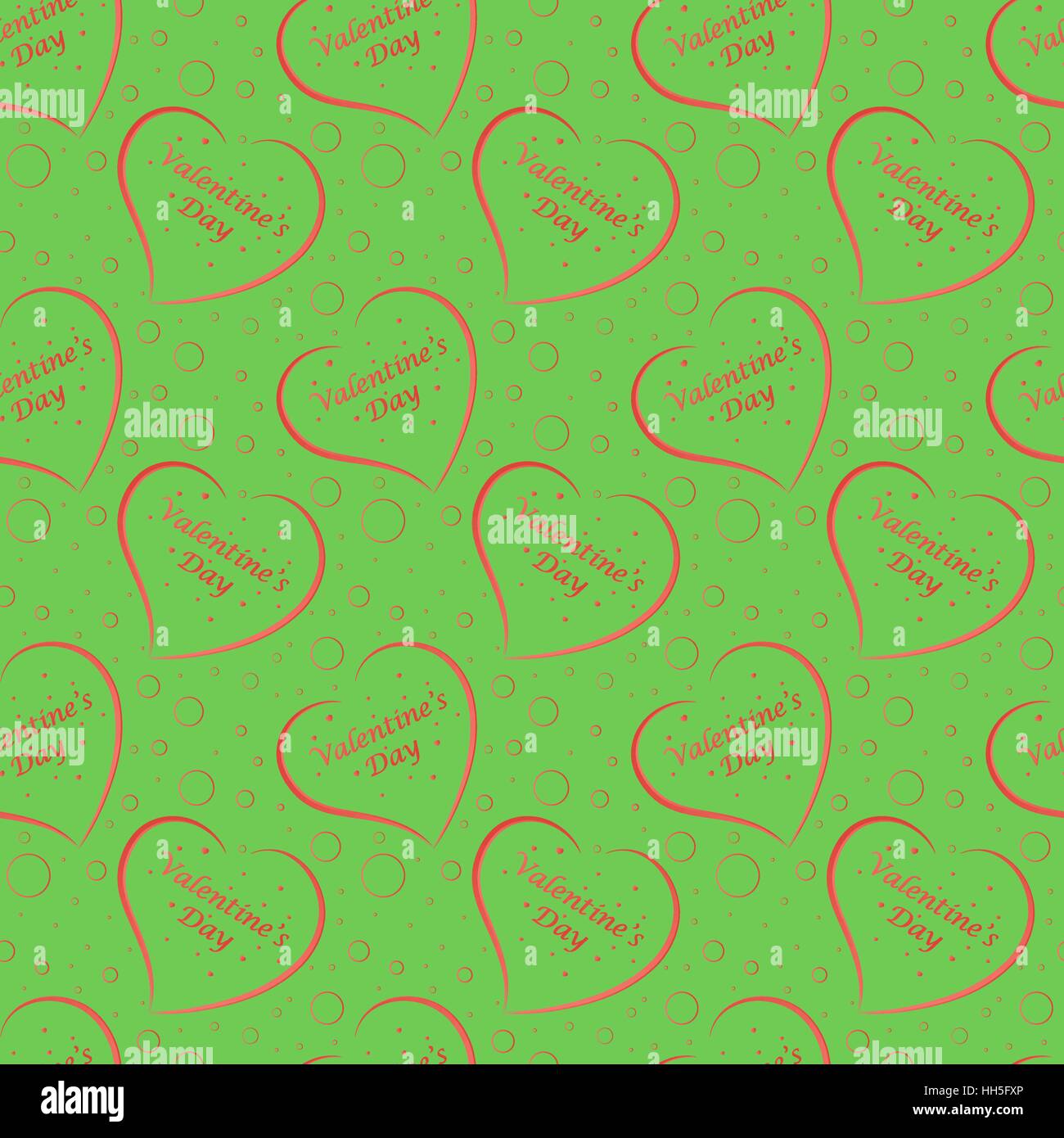 seamless pattern of red hearts, valentines day on a background Stock ...