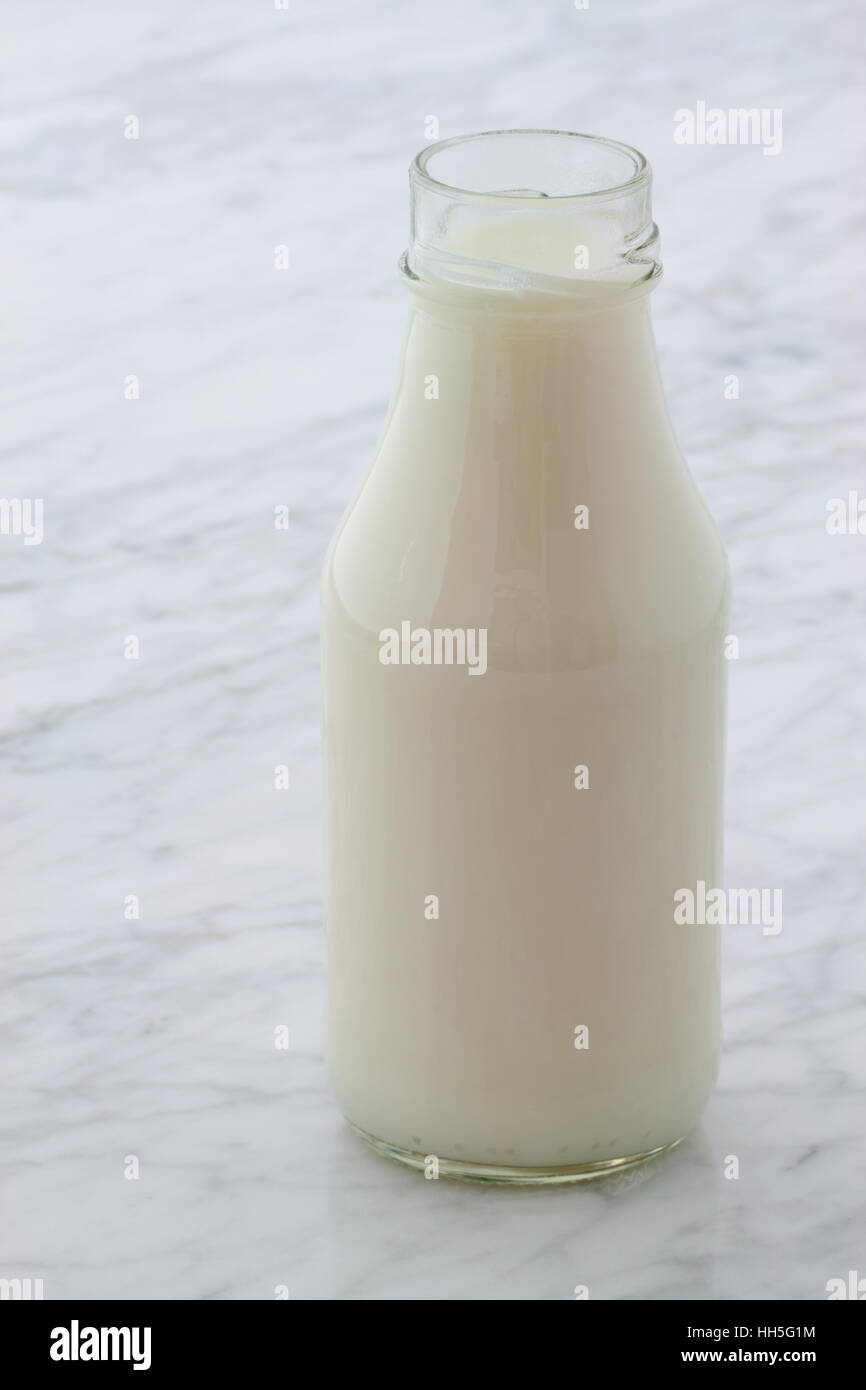Delicious fresh milk, one of the primary sources of nutrition Stock ...