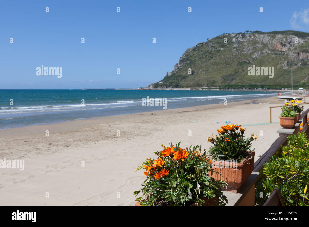 Terracina Beach Lazio Italy Stock Photo - Alamy