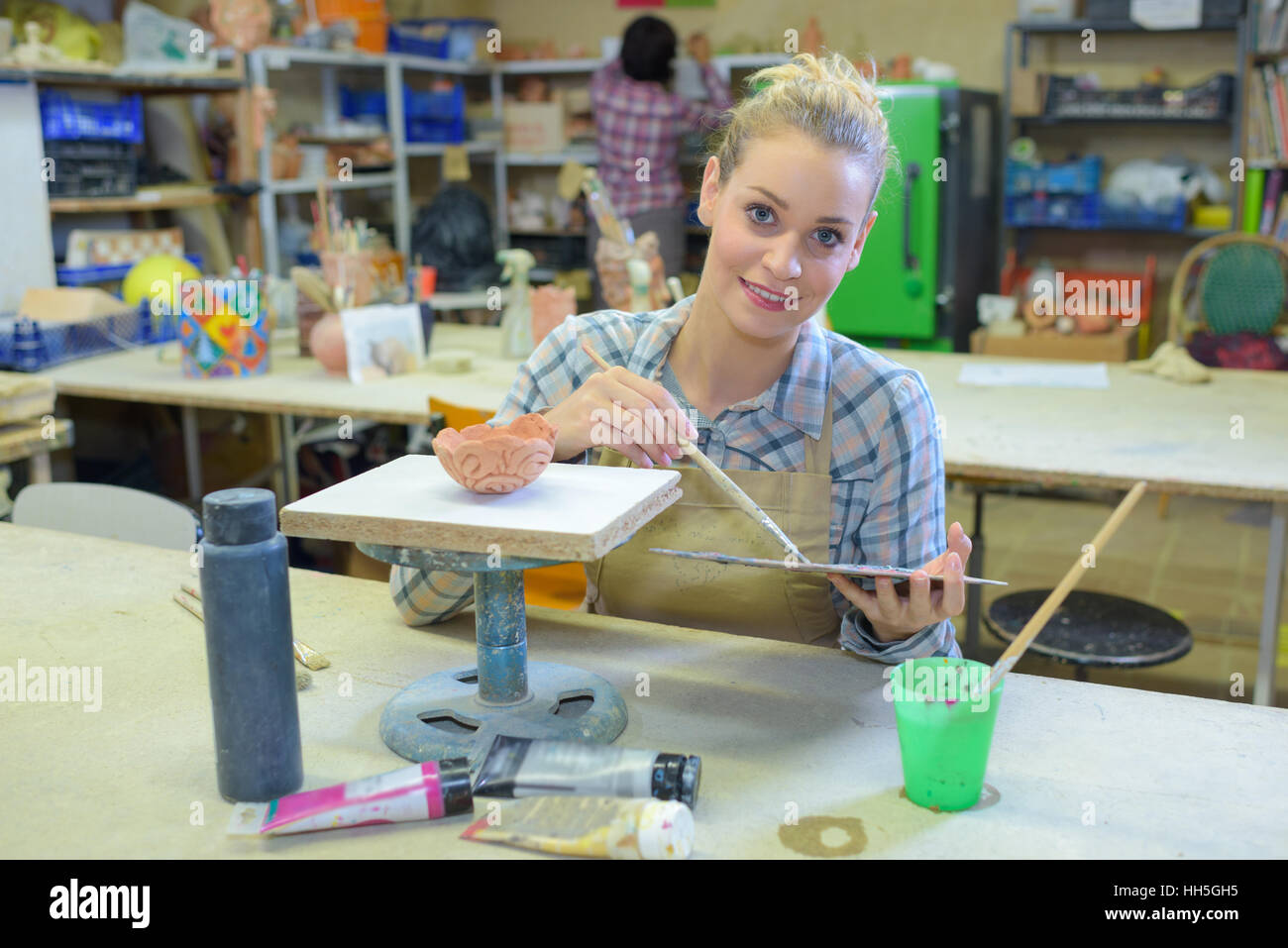 Portrait of female artist Stock Photo - Alamy