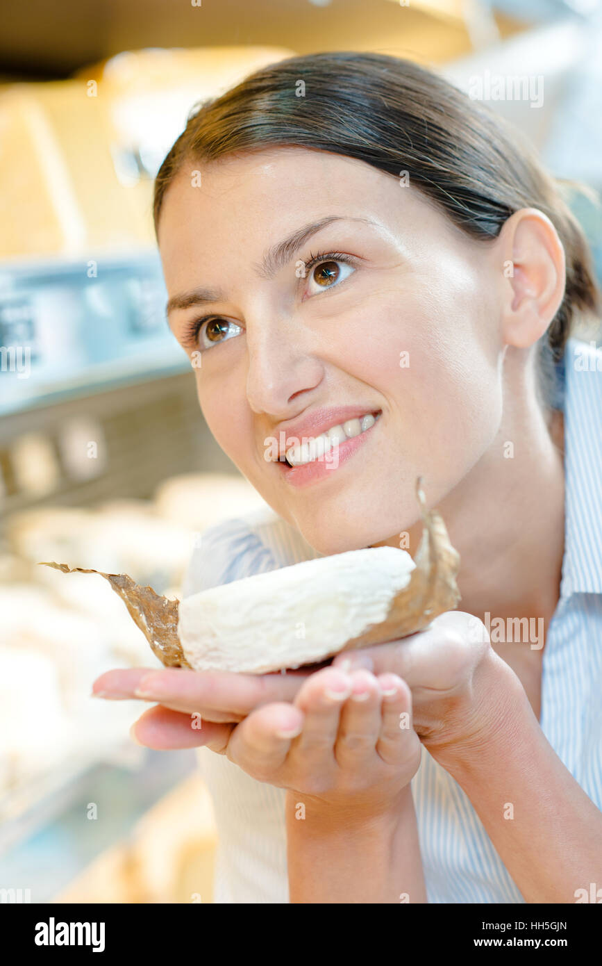 Woman cheese smelling hi-res stock photography and images - Alamy