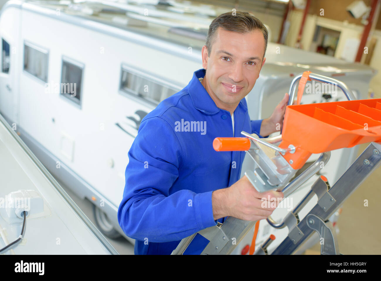 Mechanic top step ladder hi-res stock photography and images - Alamy