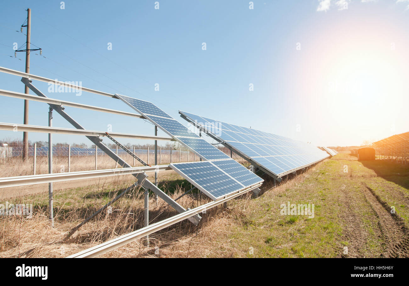 solar power plant in construction Stock Photo - Alamy