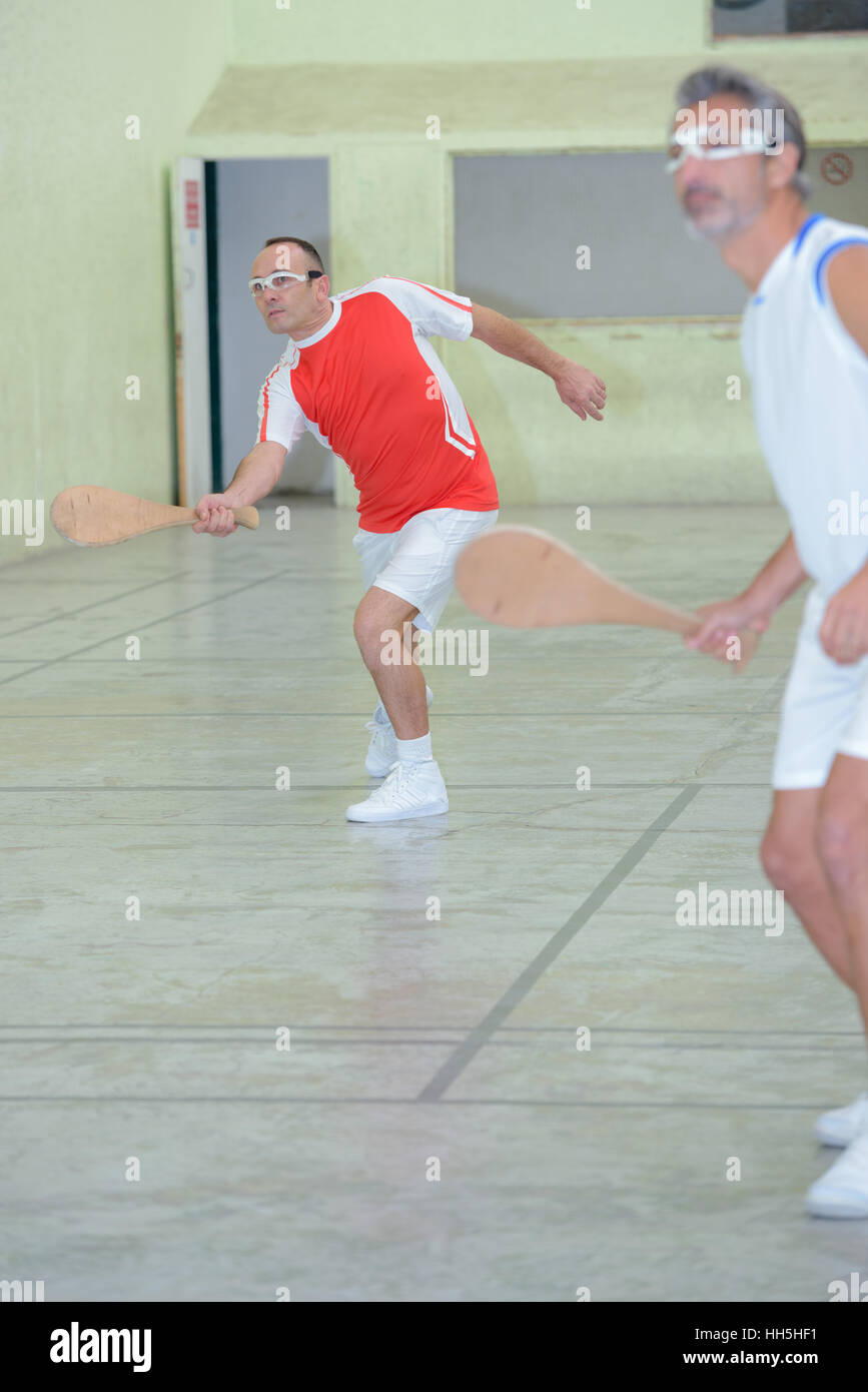 men playing pala Stock Photo - Alamy