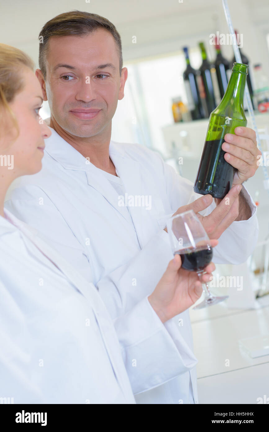 testing wine quality Stock Photo - Alamy