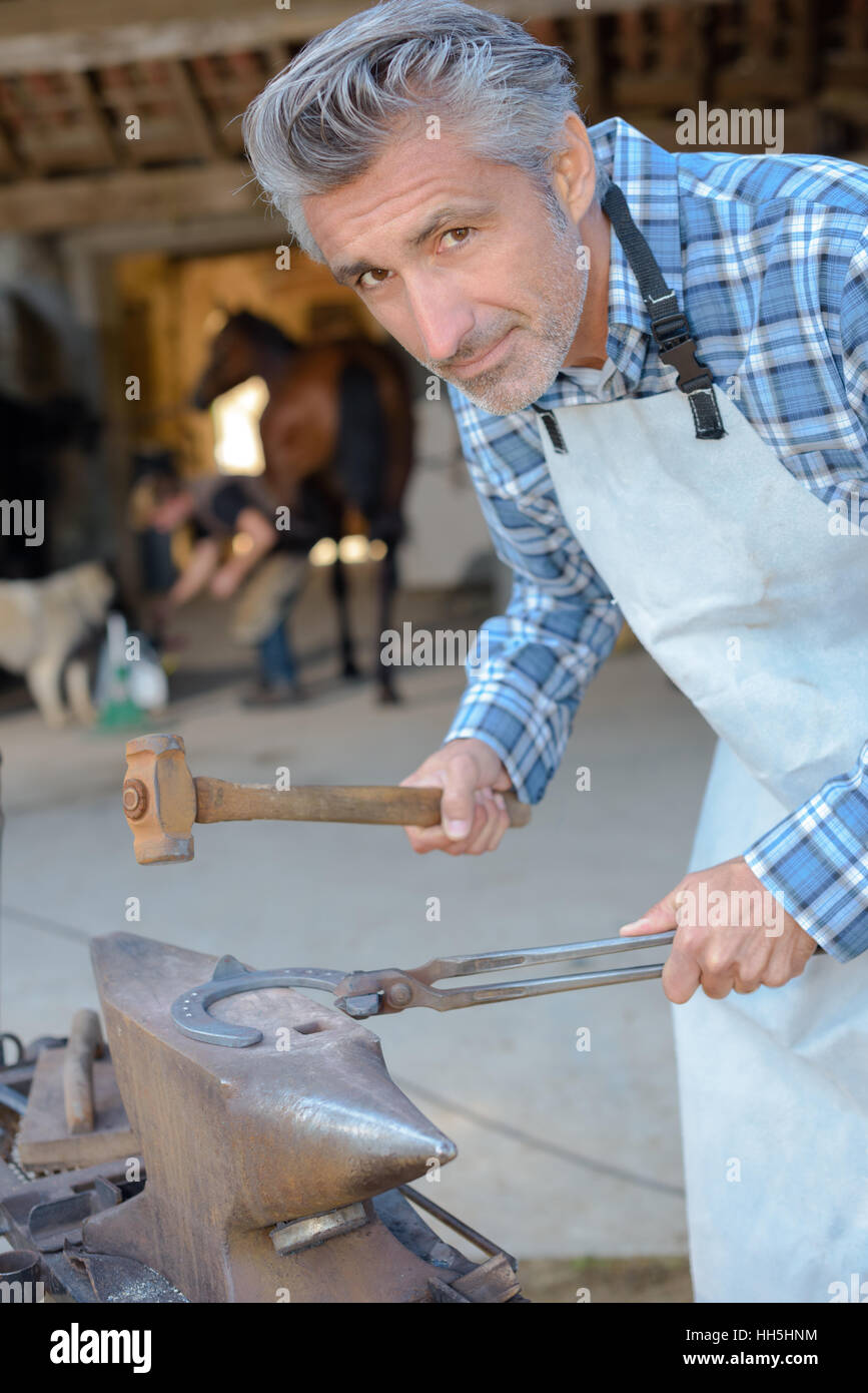 making horses' hoof Stock Photo - Alamy