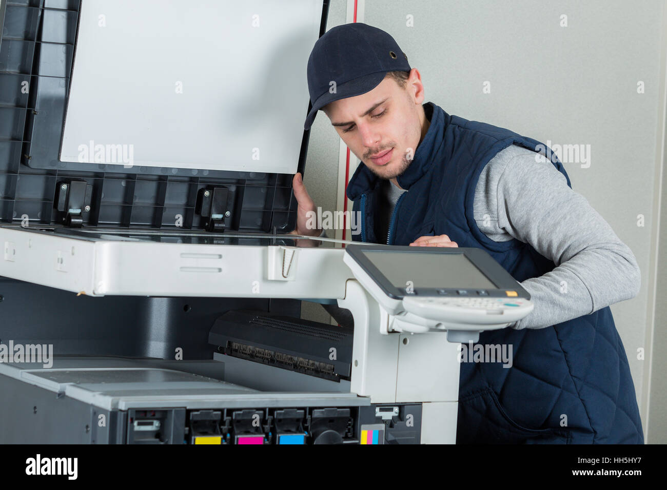 fixing the printer Stock Photo - Alamy