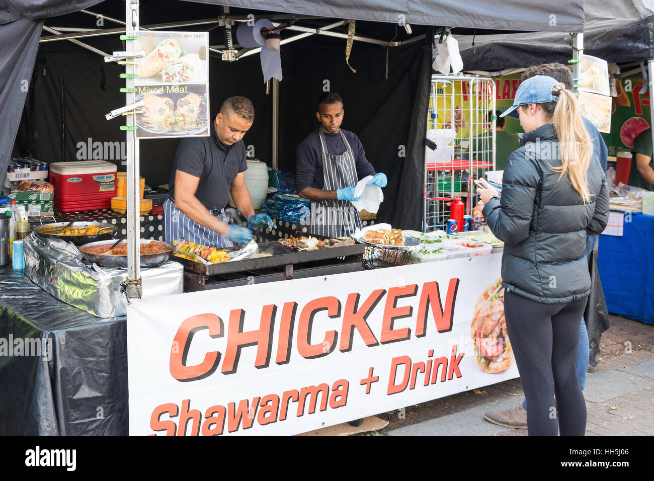 Chicken Shawarma street stall, Bethnal Green Road, Shoreditch, London ...