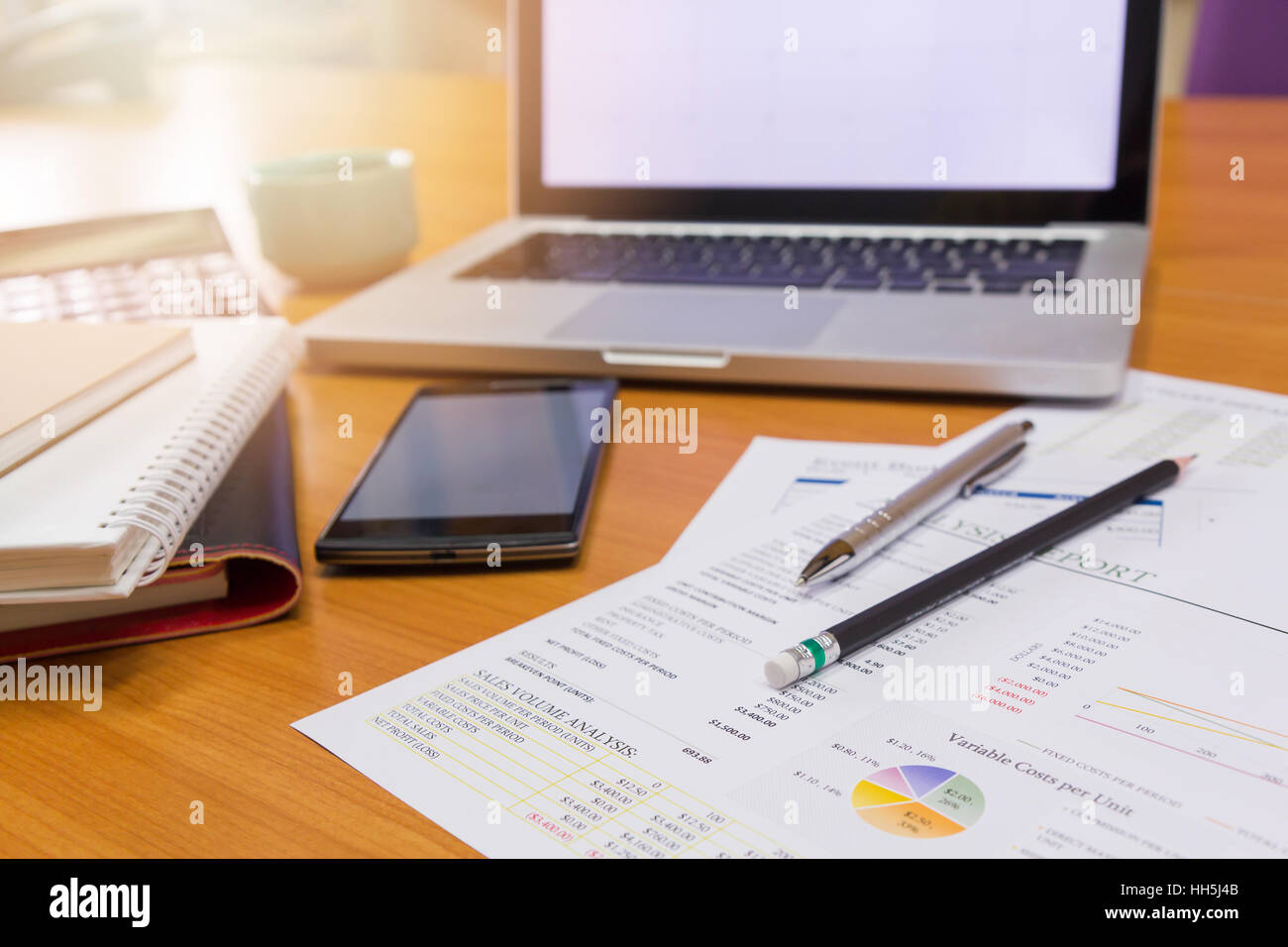 Business concept of office working, business background Stock Photo - Alamy