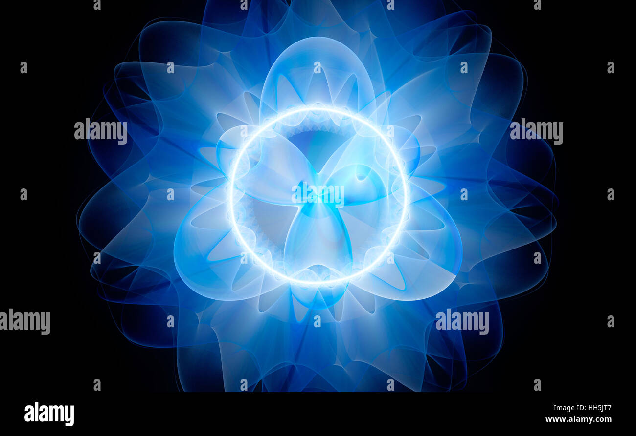 Glowing round energy source in space, gamma ray burst, computer ...