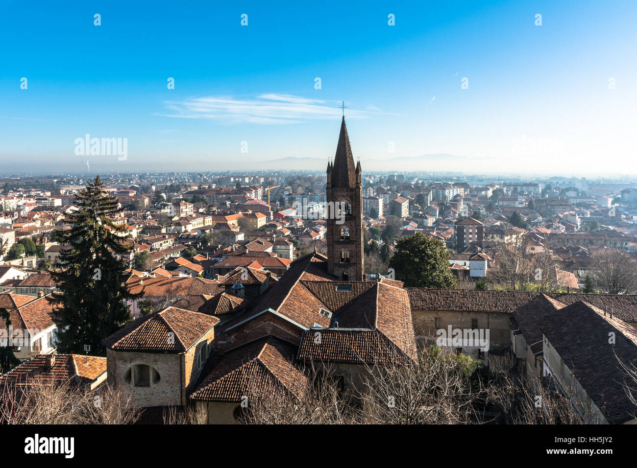 Aerial view of Rivoli, Turin, Italy Stock Photo - Alamy