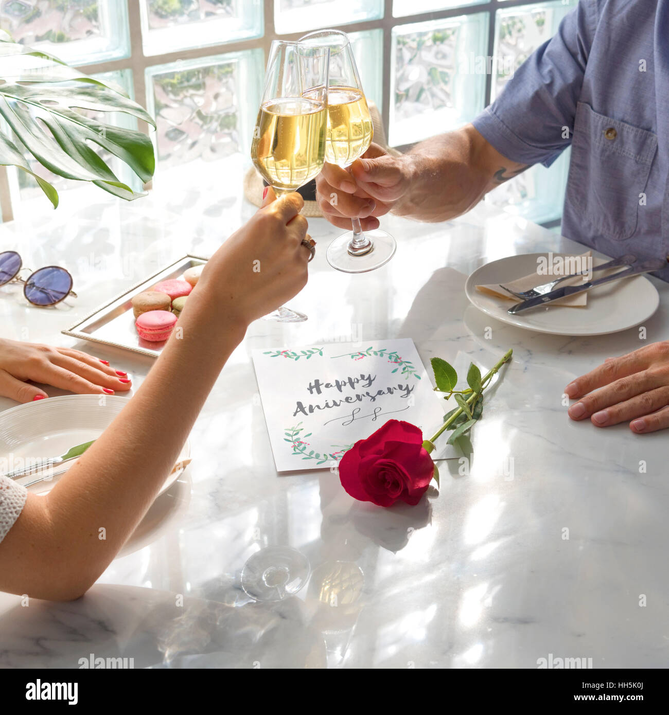 Toast Cheers Alcohol Beverage Celebration Party Concept Stock Photo - Alamy