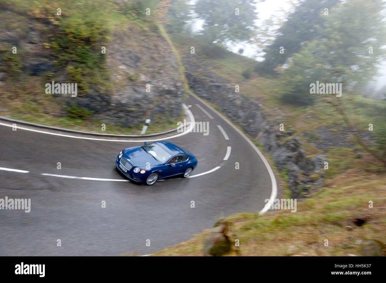 Bentley Continental on Road Stock Photo - Alamy