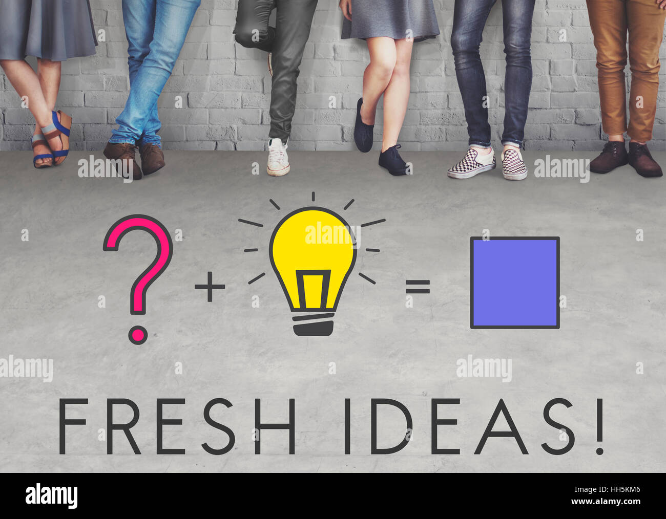 Creative Curiosity Ideas Equation Concept Stock Photo - Alamy