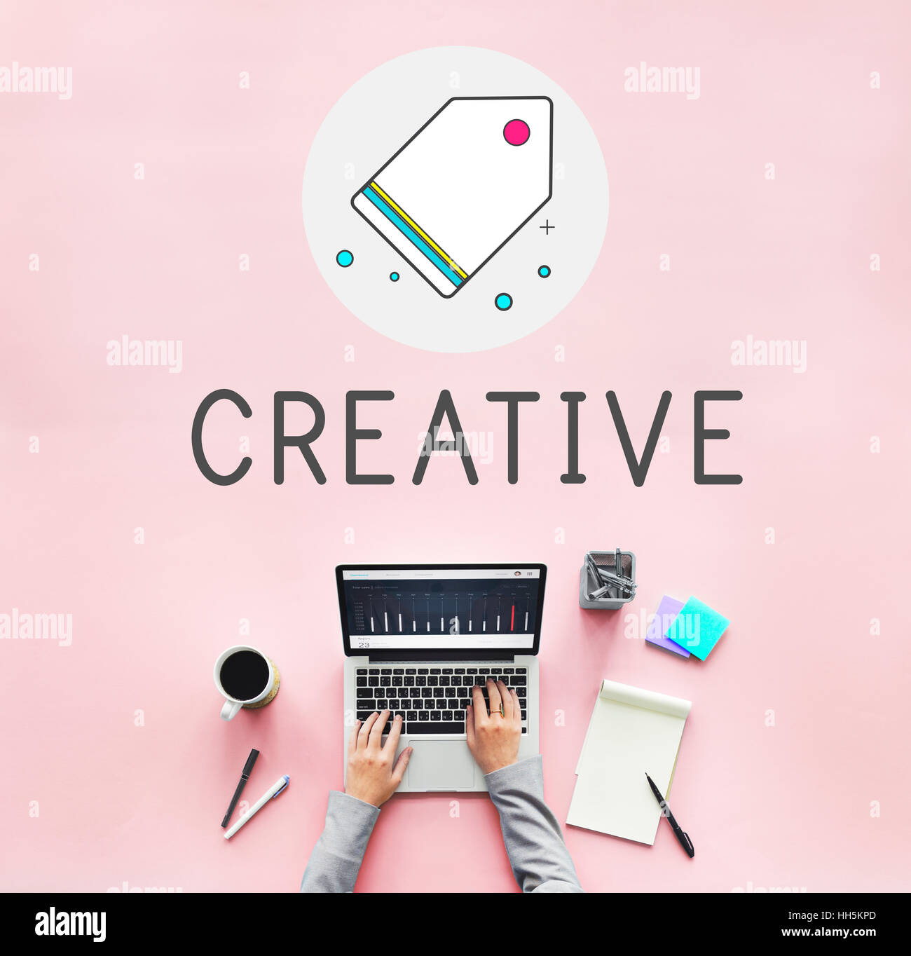 Brand Design Ideas Imagination Logo Tag Concept Stock Photo - Alamy