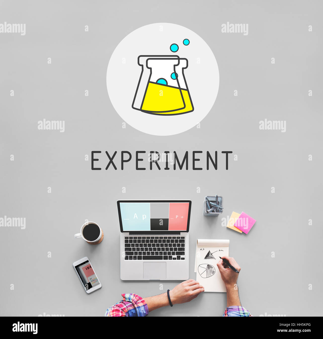 Science Lab Experiment Beaker Icon Concept Stock Photo - Alamy