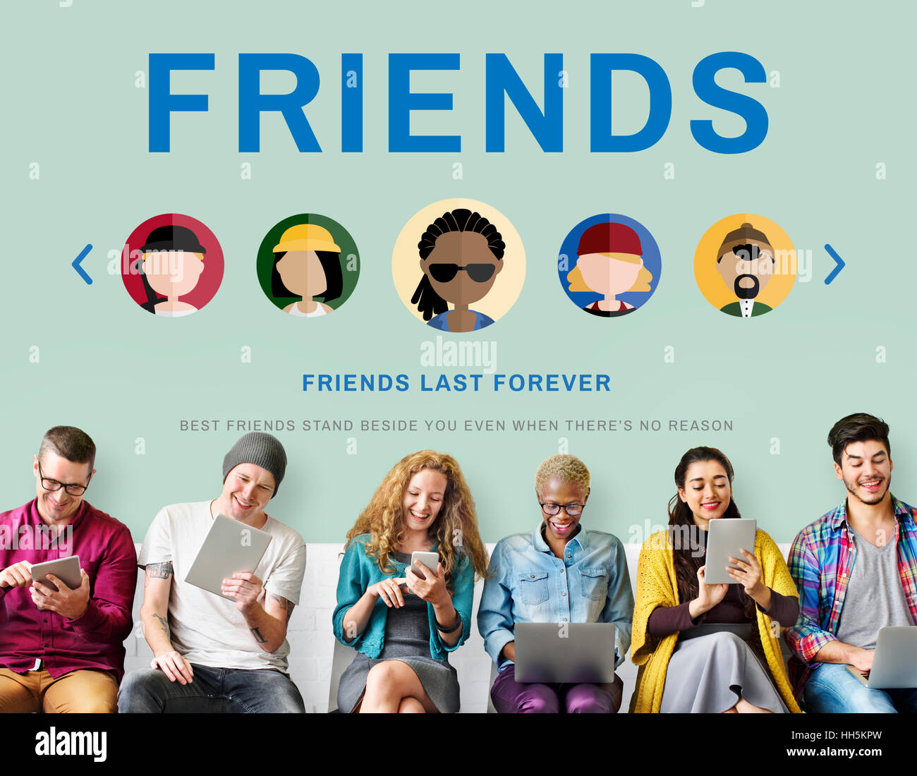 Friends Best Support Love Concept Stock Photo - Alamy