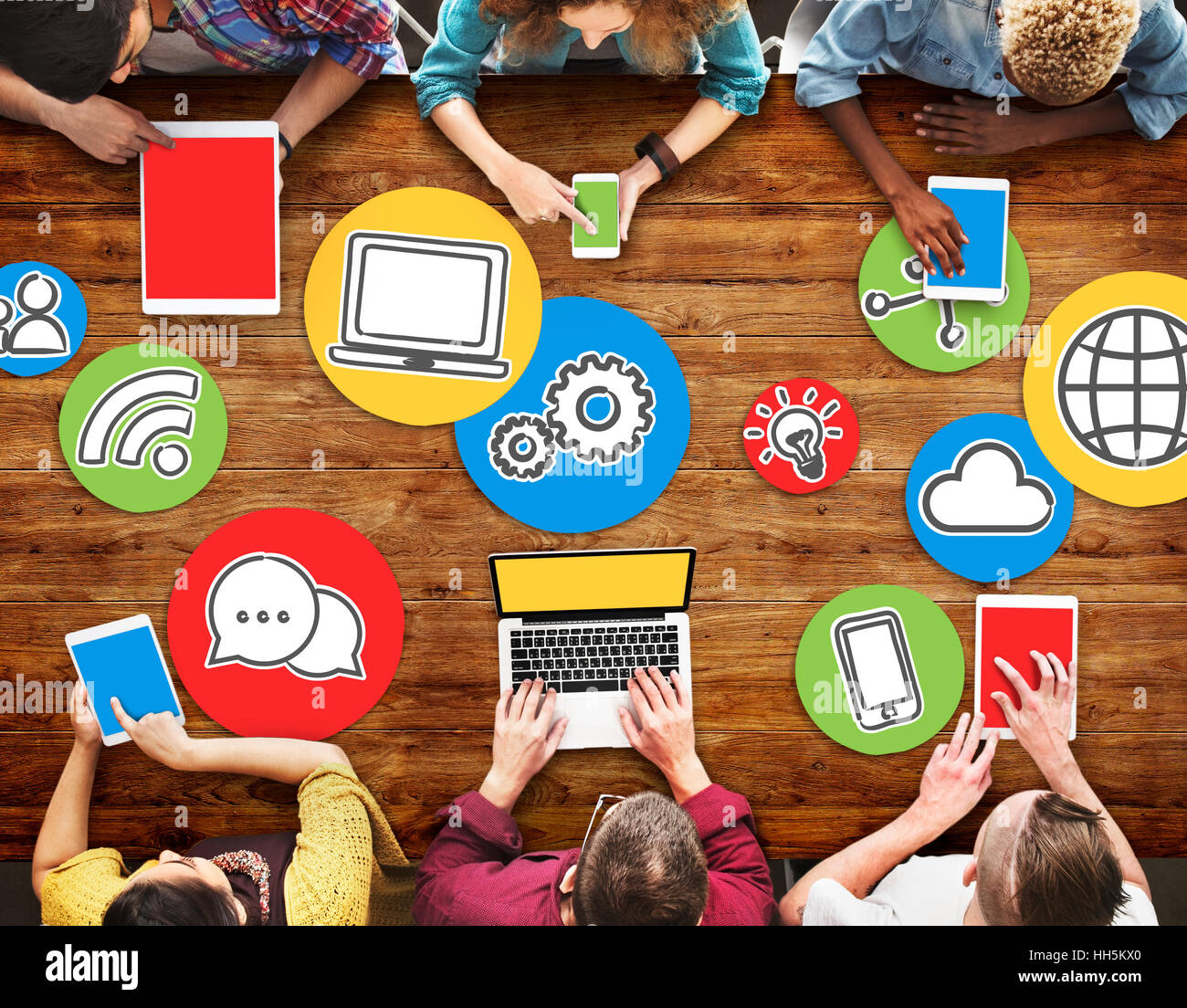 Communication Connection Network Share Concept Stock Photo - Alamy