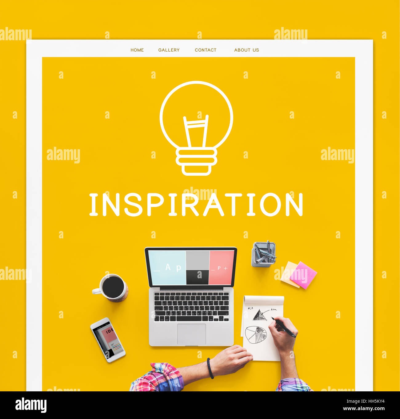 Ideas Creation Design Inspiration Vision Concept Stock Photo - Alamy