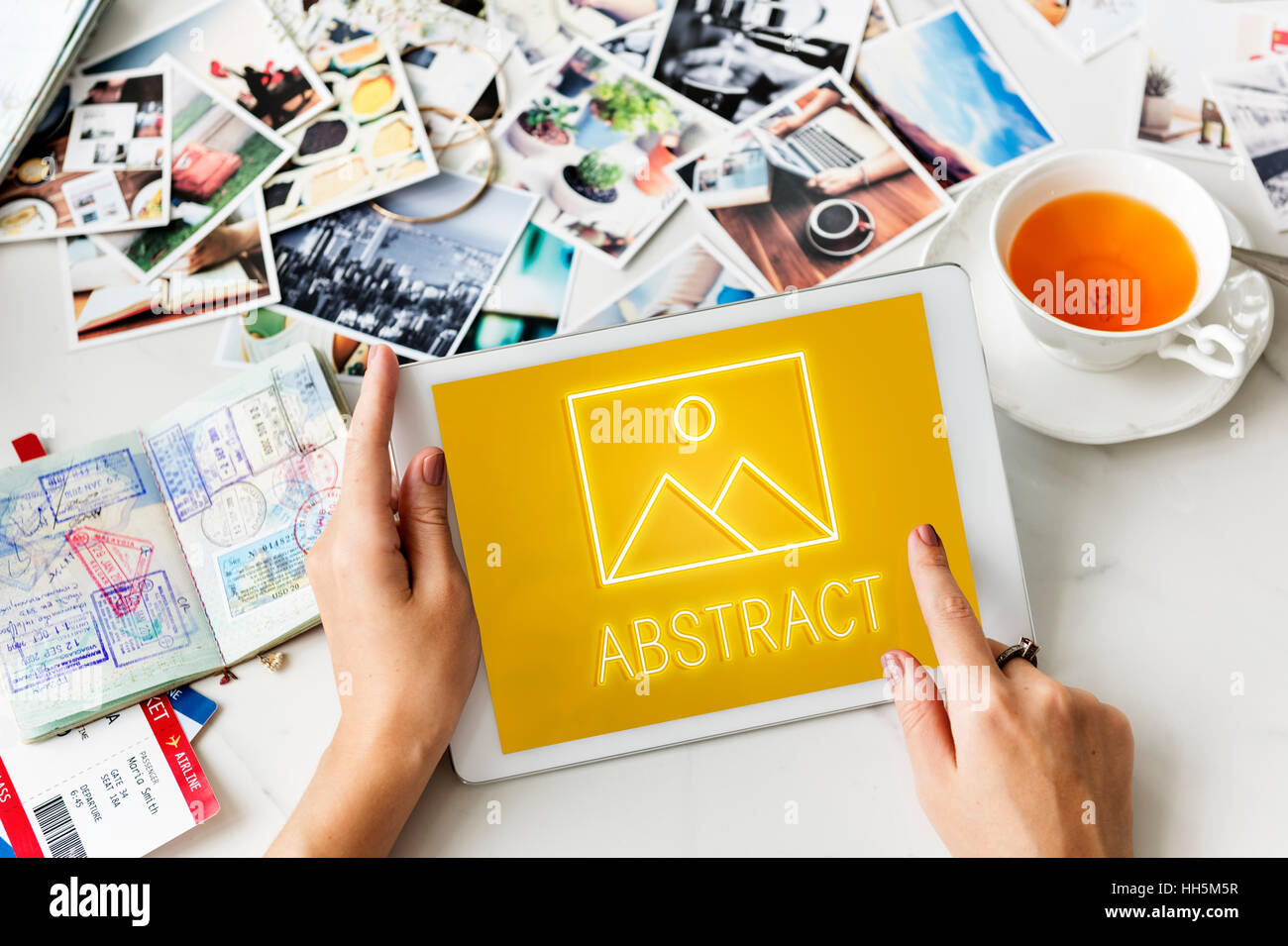 Abstract Creation Inspiration Model Graphic Concept Stock Photo - Alamy