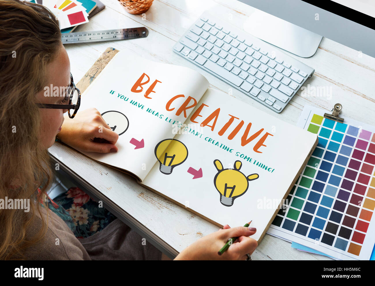 Be Creative Design Inspiration Invention Concept Stock Photo - Alamy