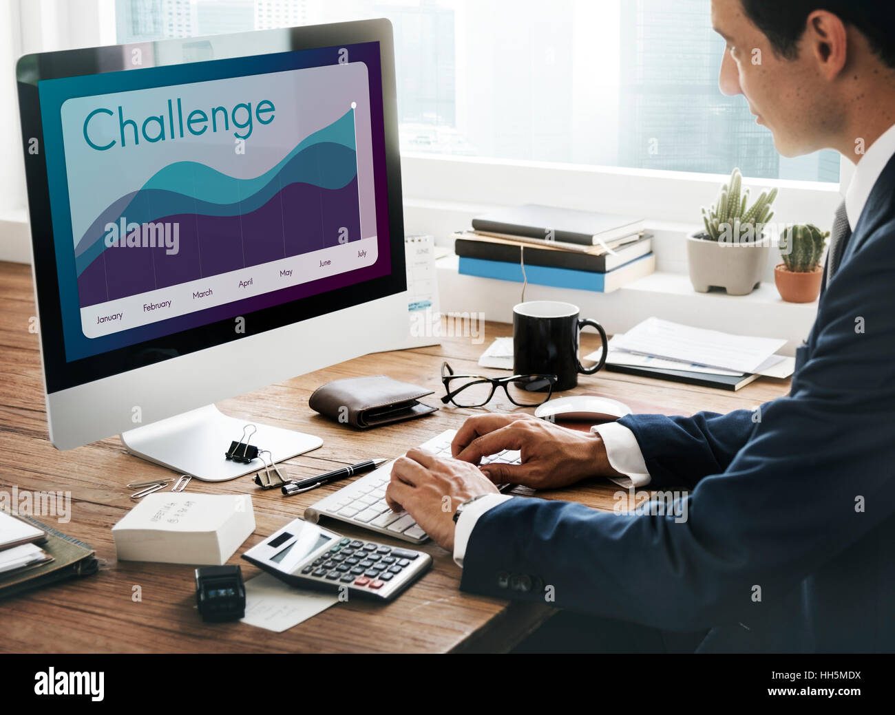 Challenge Business Graph Growth Success Concept Stock Photo - Alamy