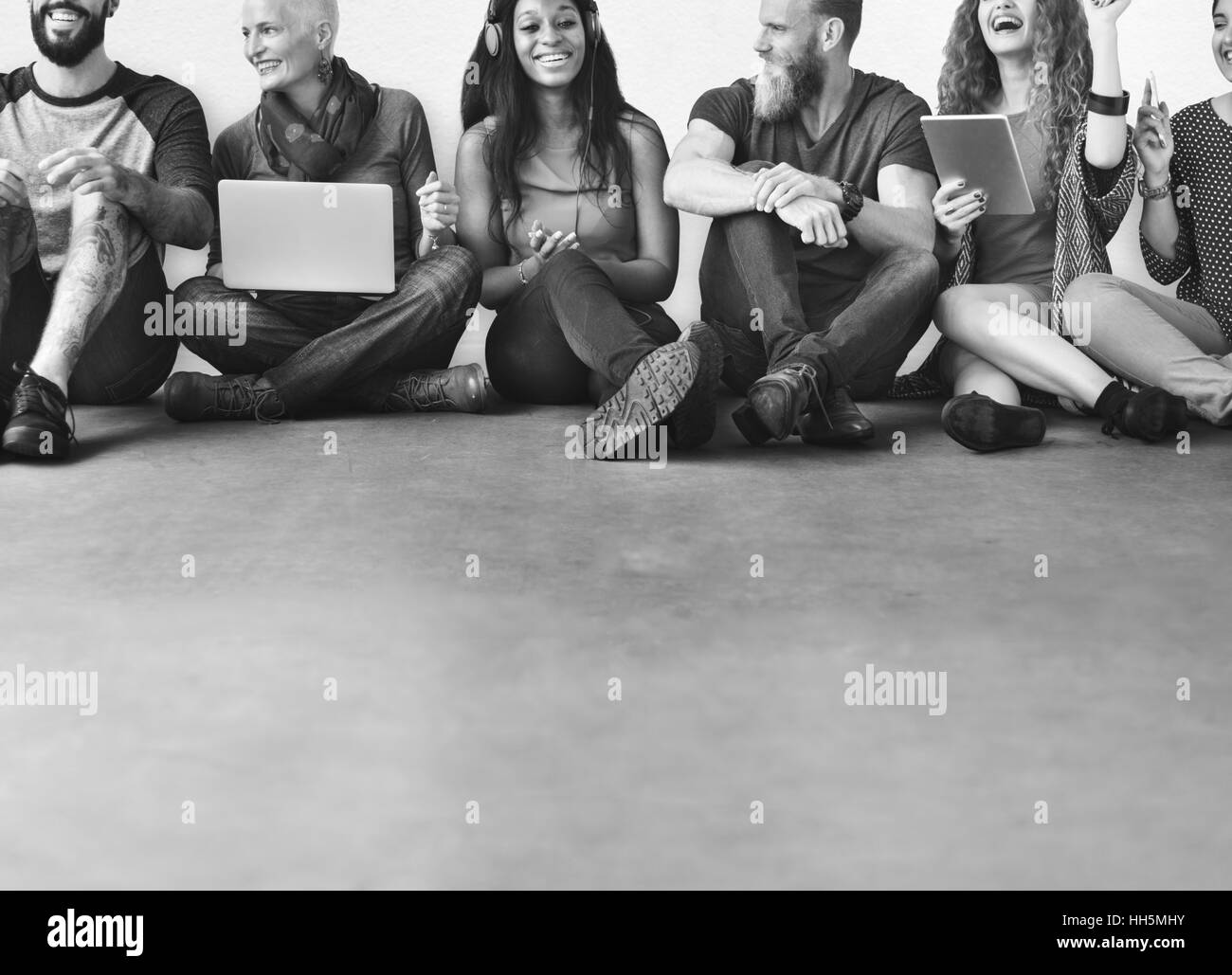 Diverse People Friendship Digital Device Connection Concept Stock Photo ...