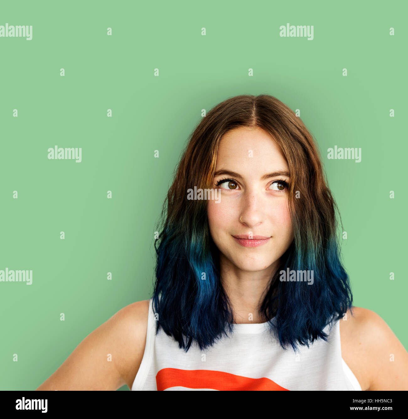 Woman Student Happiness Face Concept Stock Photo - Alamy