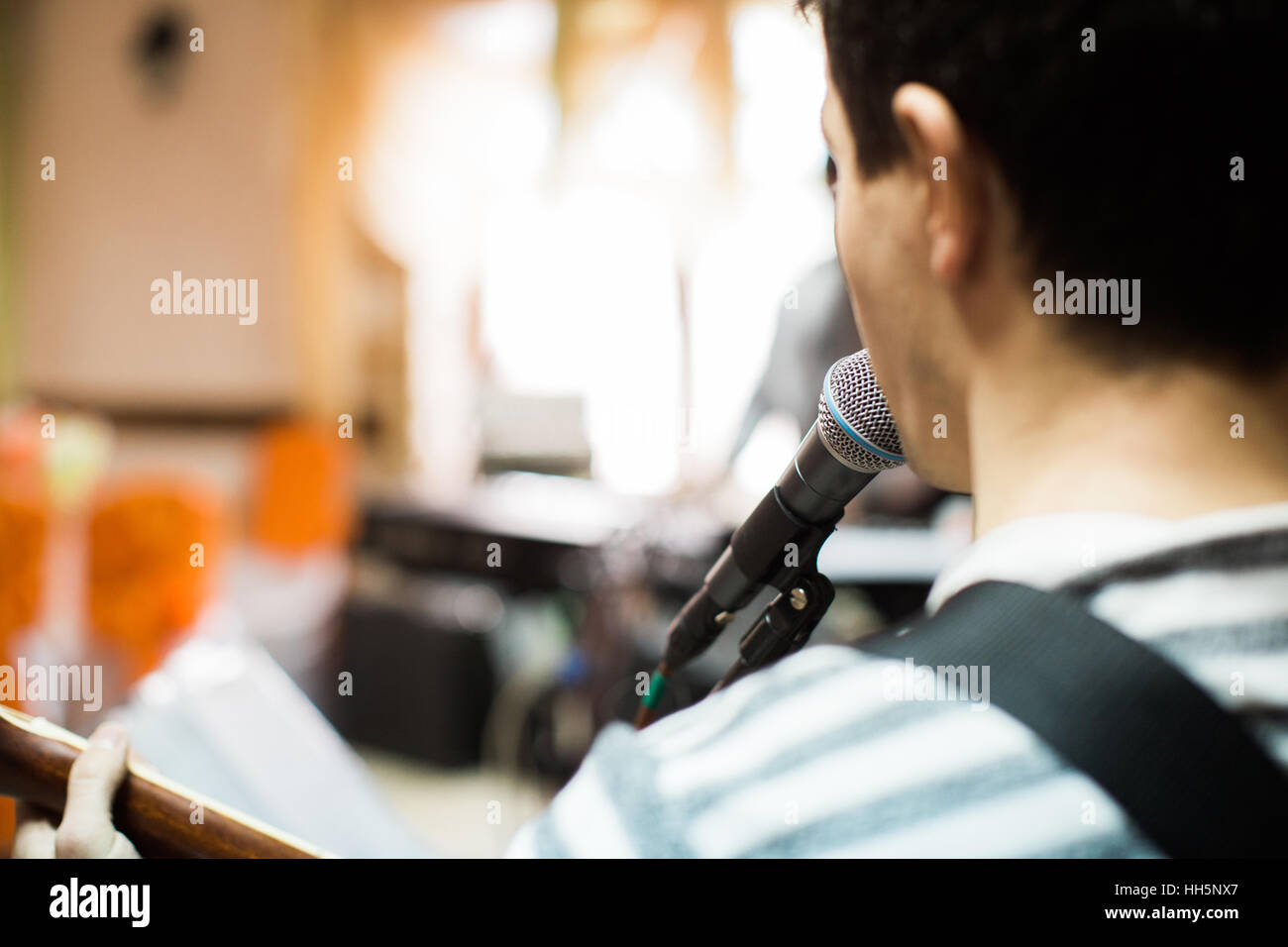 Speaker or singer at Business Conference and Presentation. Audience at ...