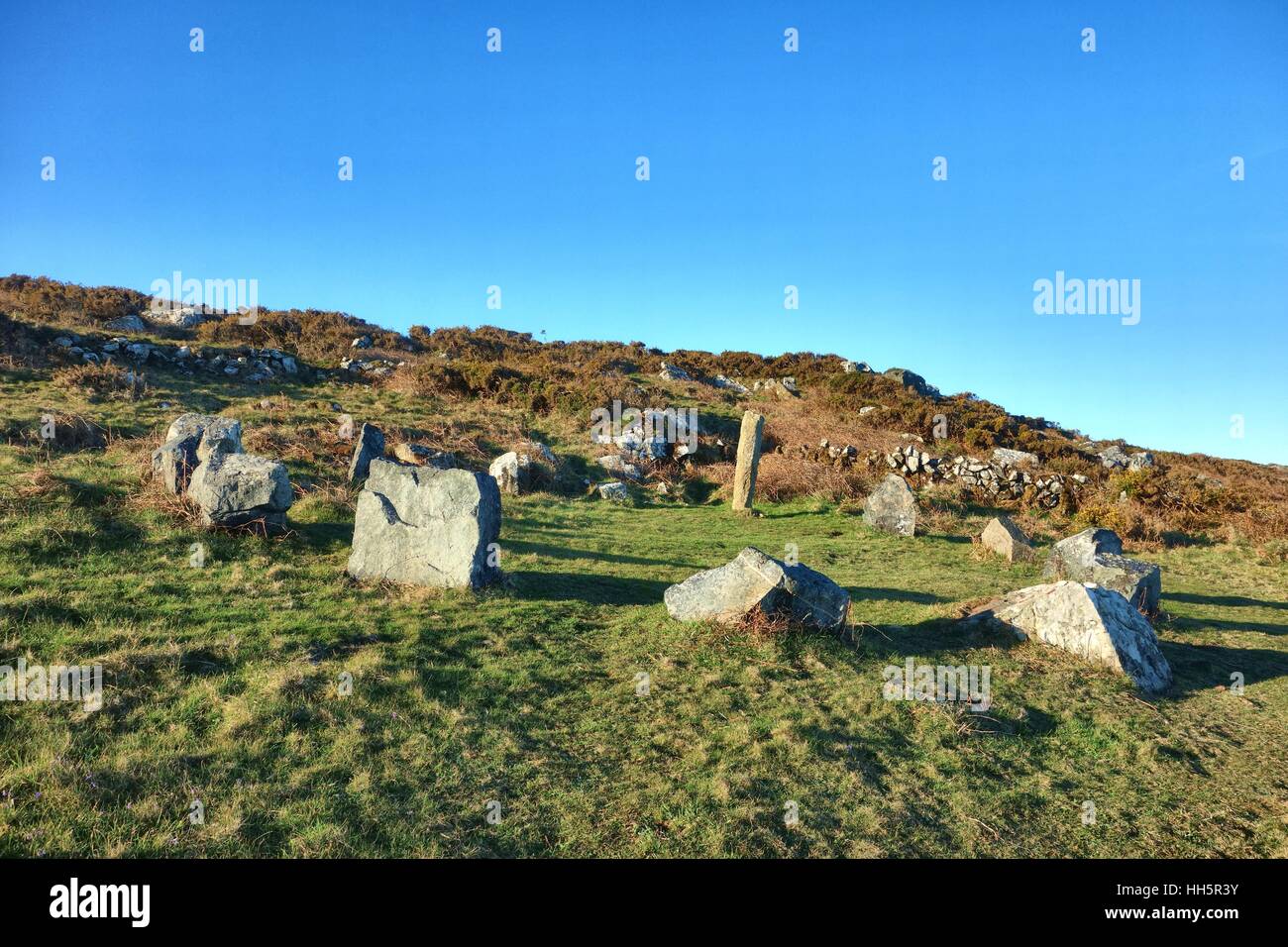 Treveal Stone Circle, Cornwall Stock Photo - Alamy
