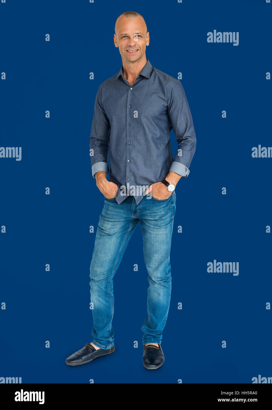 People Man Full Body Studio Shoot Concept Stock Photo - Alamy