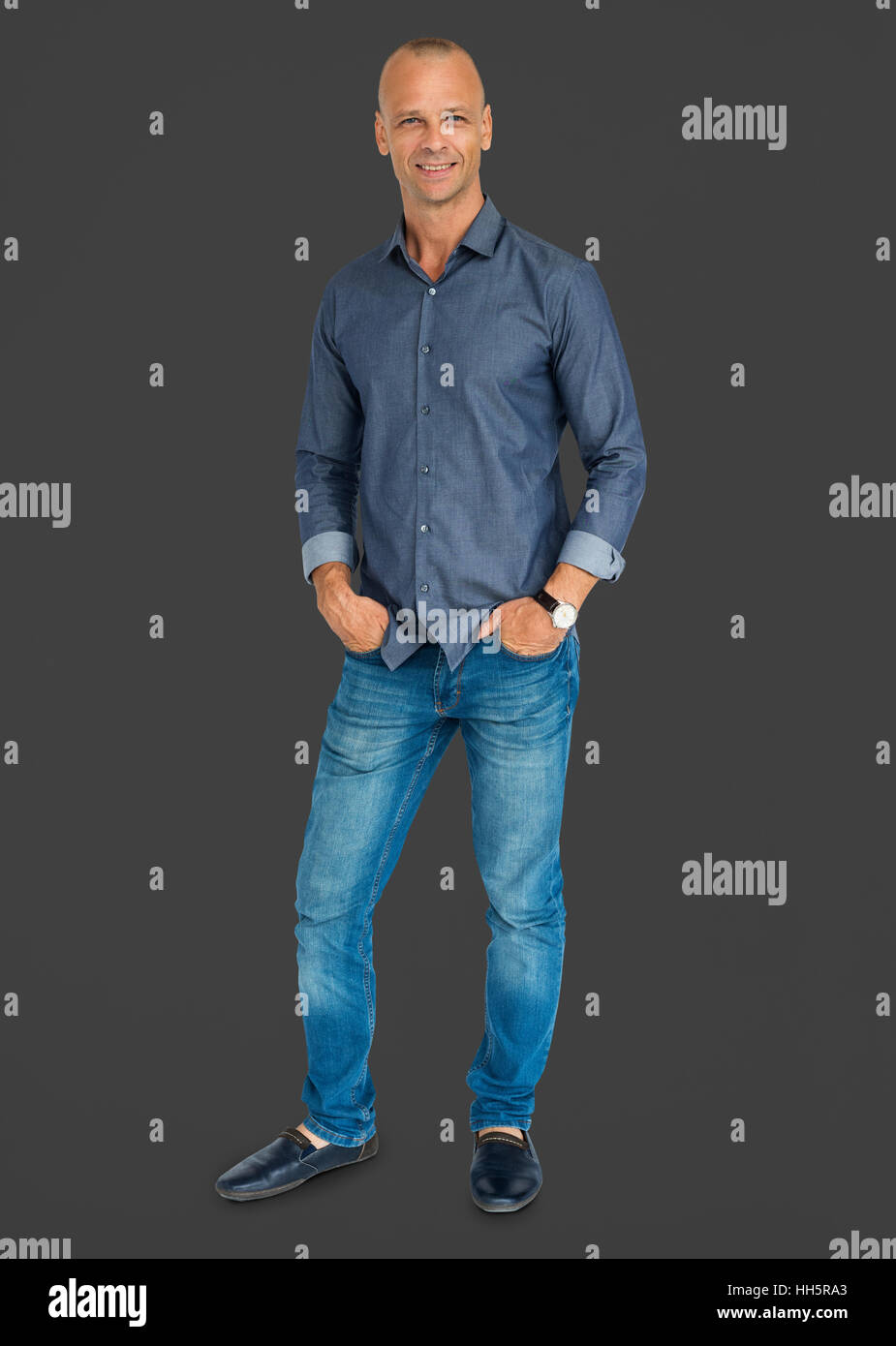 People Man Full Body Studio Shoot Concept Stock Photo - Alamy