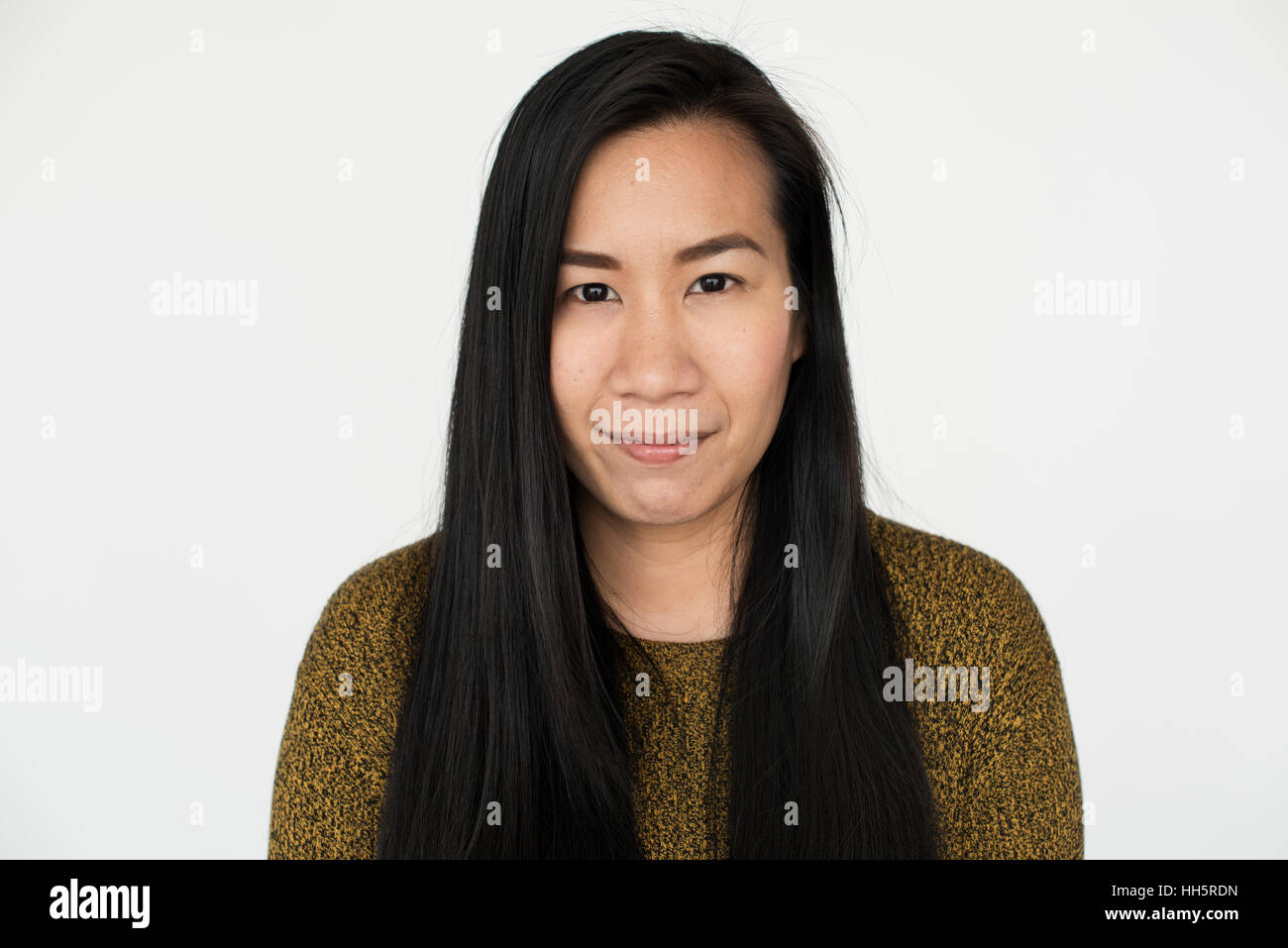 Asian Woman Smiling Happiness Portrait Concept Stock Photo - Alamy