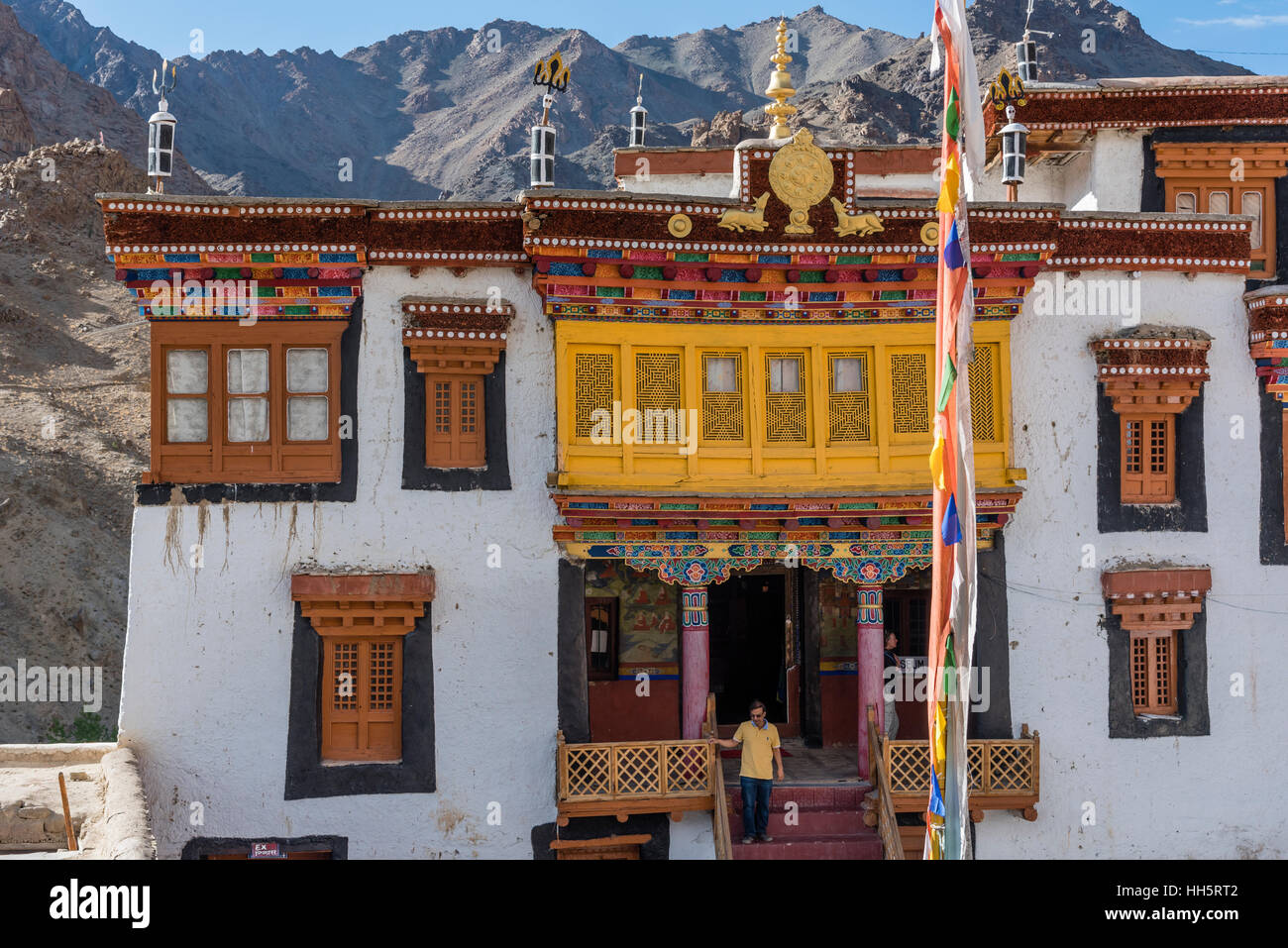 A tourist at Hemis Monastery Stock Photo - Alamy