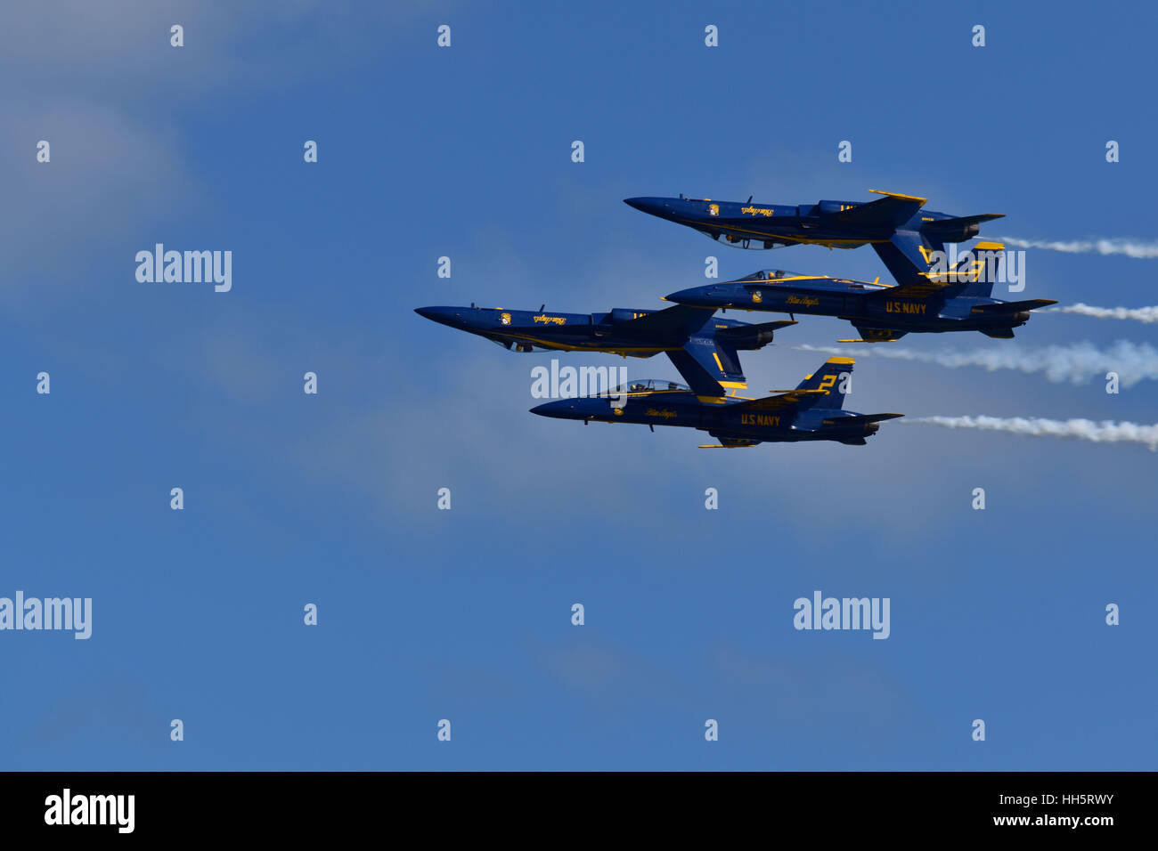 Blue Angels with 2 inverted Stock Photo - Alamy