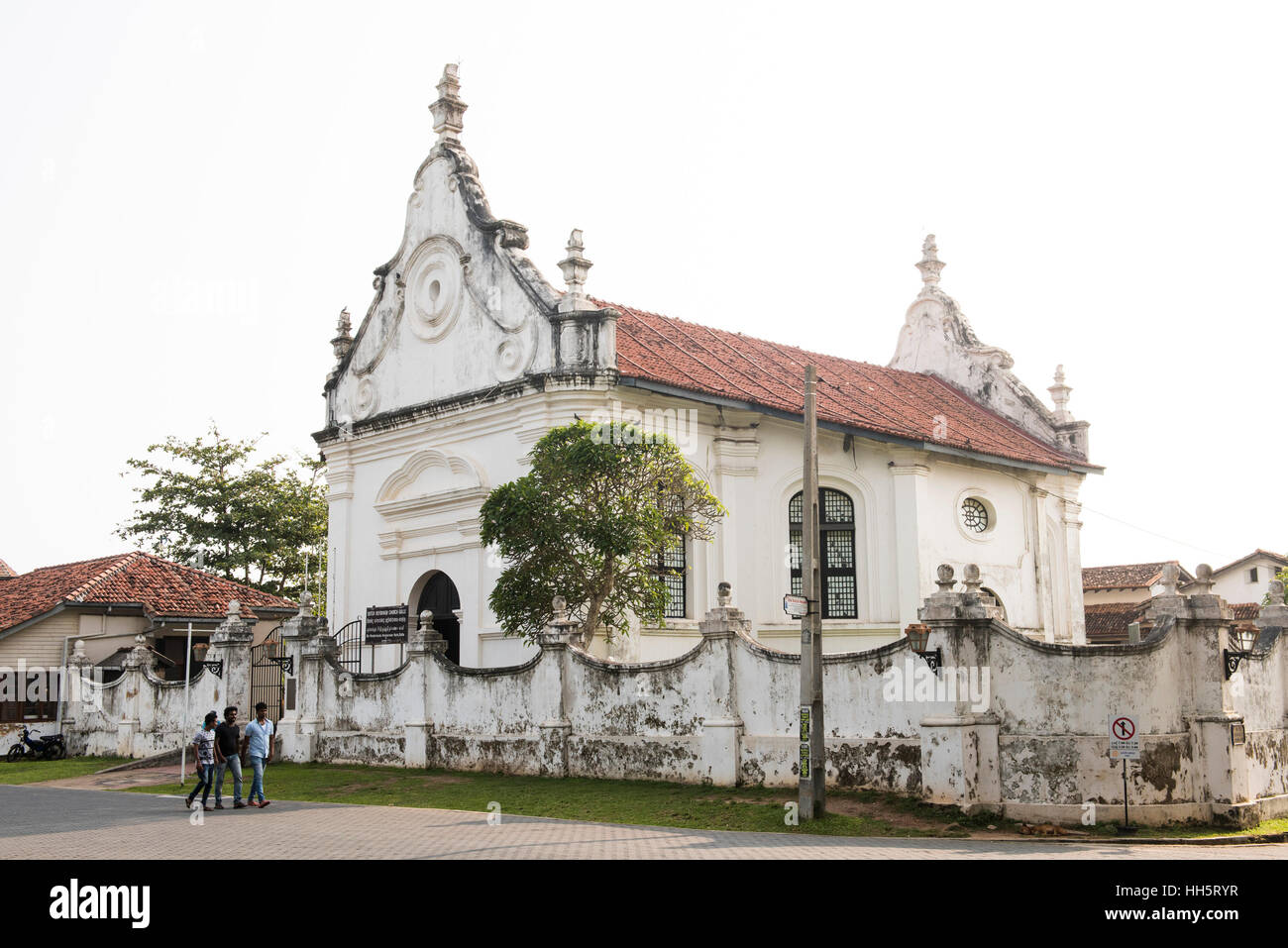 Dutch Reformed Church, built in 1755 and restored in 2004, Galle Fort ...