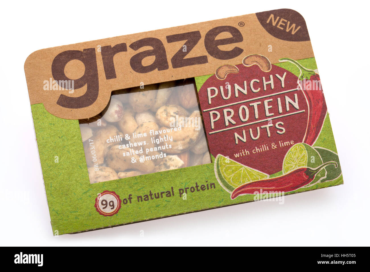 A Graze box of nuts Stock Photo - Alamy