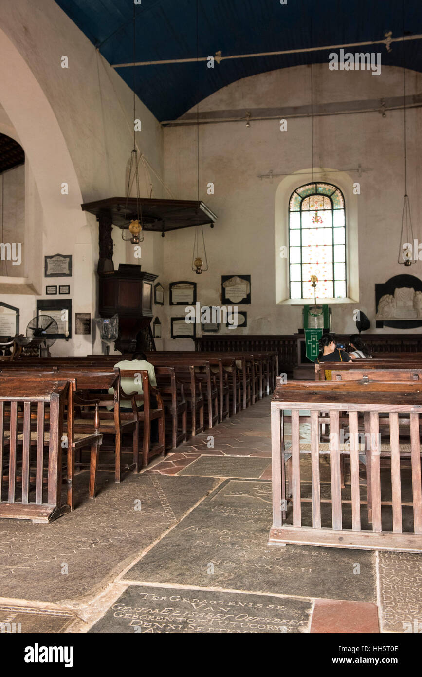 Dutch Reformed Church, built in 1755 and restored in 2004, Galle Fort ...